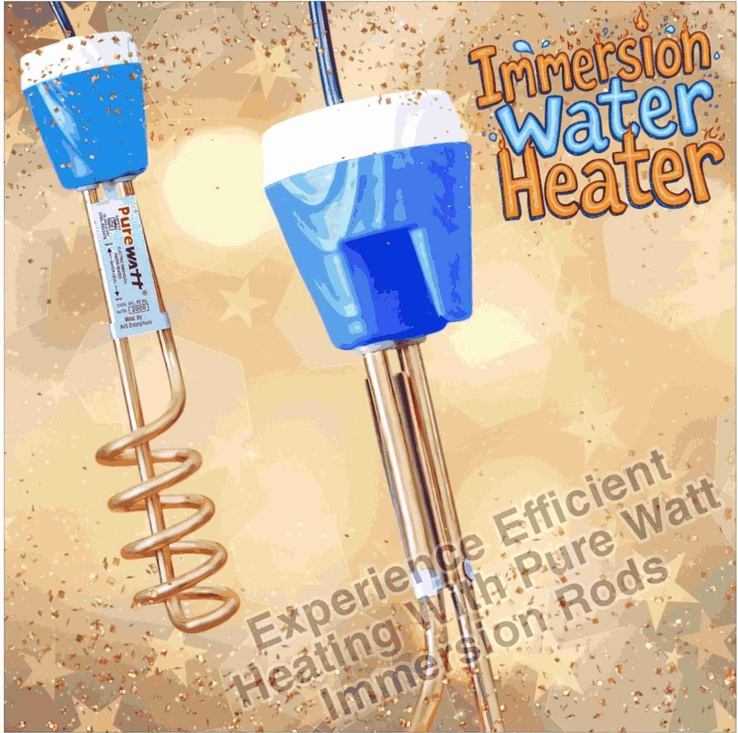 Pure Watt ISI Mark Shock-Proof & Water-Proof PWE012 Copper 2000 W Shock ...