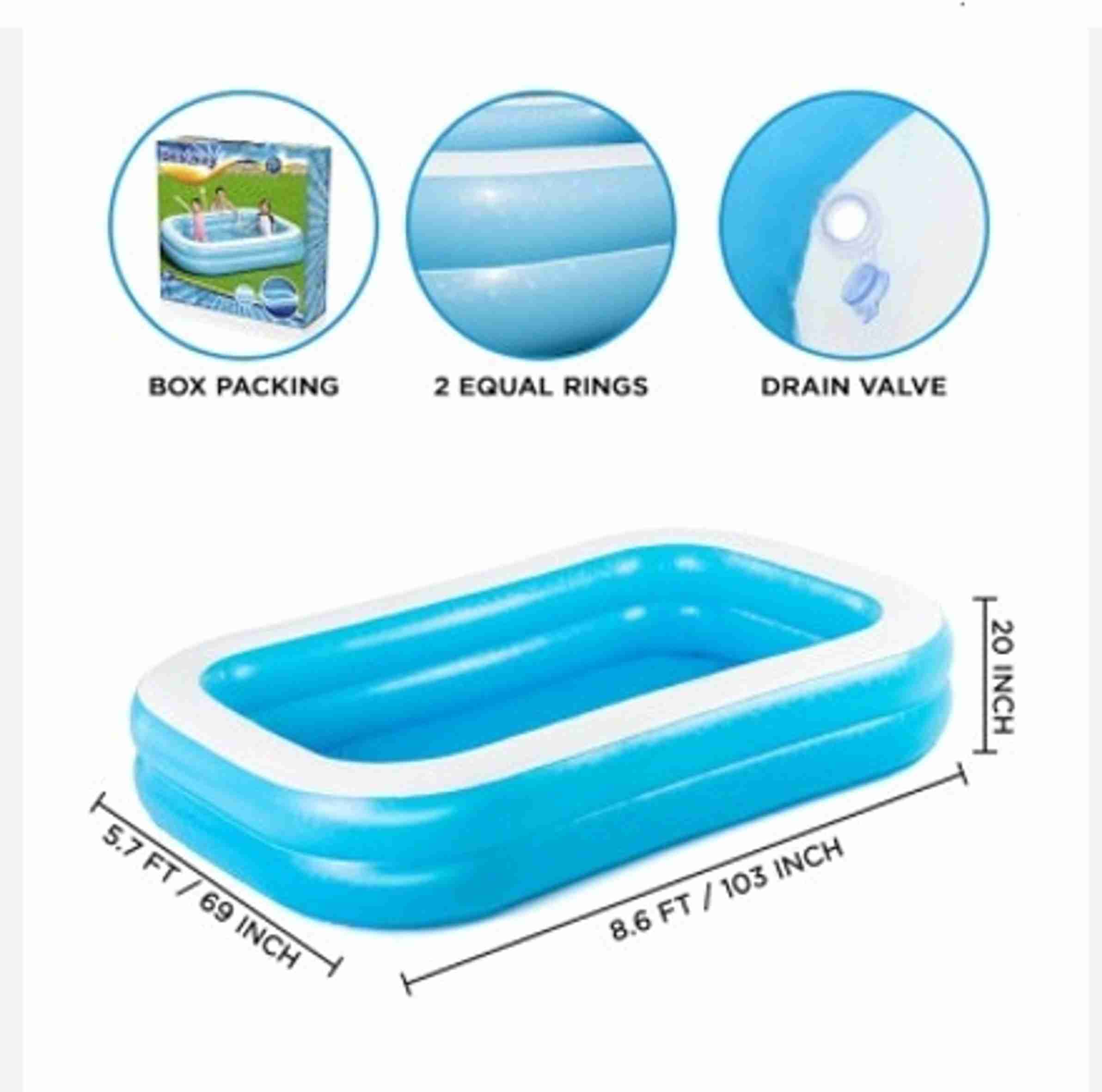 Tiny Tales Family Swimming Pool(IND*3021) Inflatable Bath Tubs ...