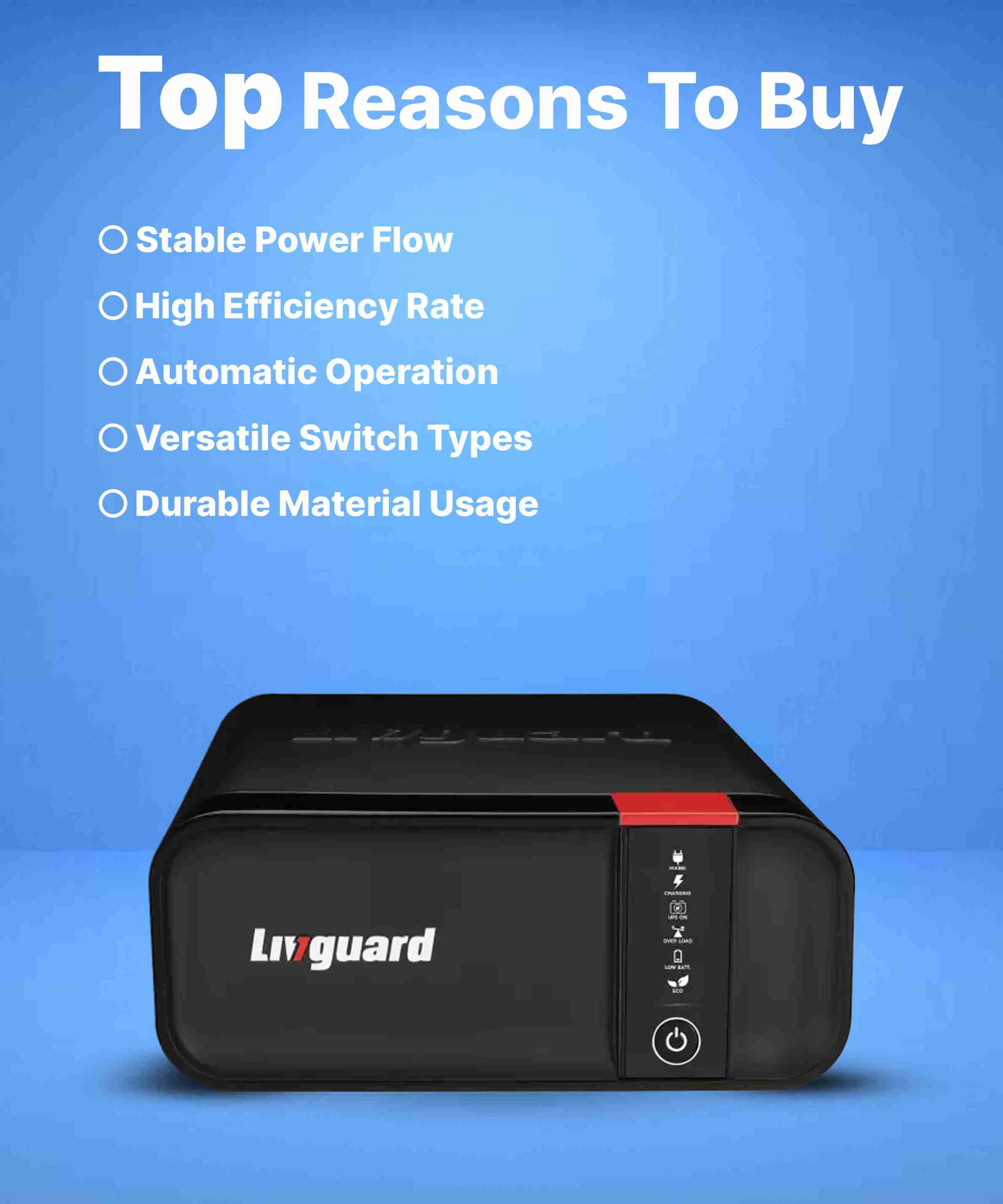 Livguard 900 VA Star 900VA/ 12V with 3 Year Warranty Pure Sine Wave ...