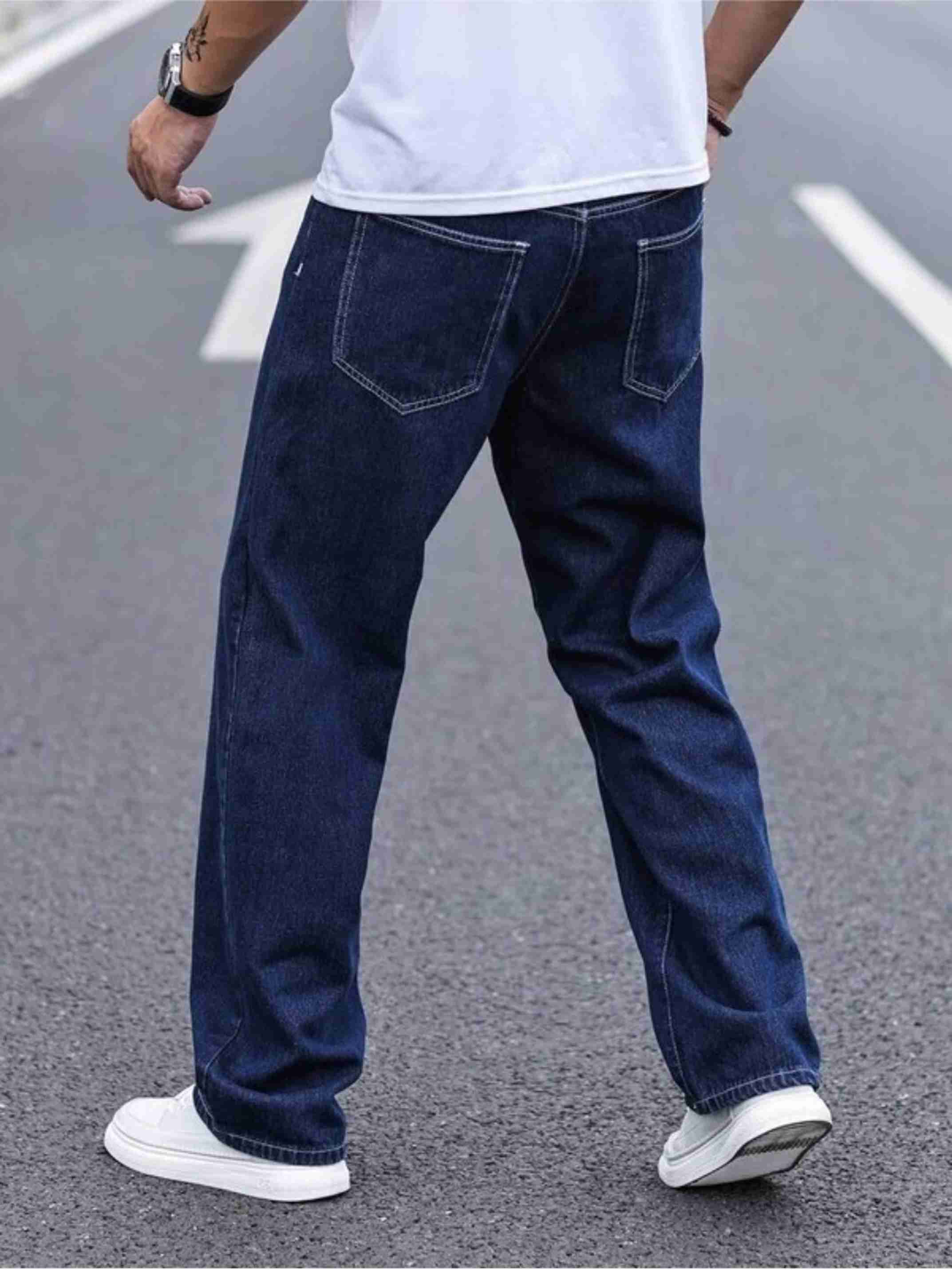 STYLE SOVEREIGN Loose Fit Men Dark Blue Jeans - Buy STYLE SOVEREIGN ...