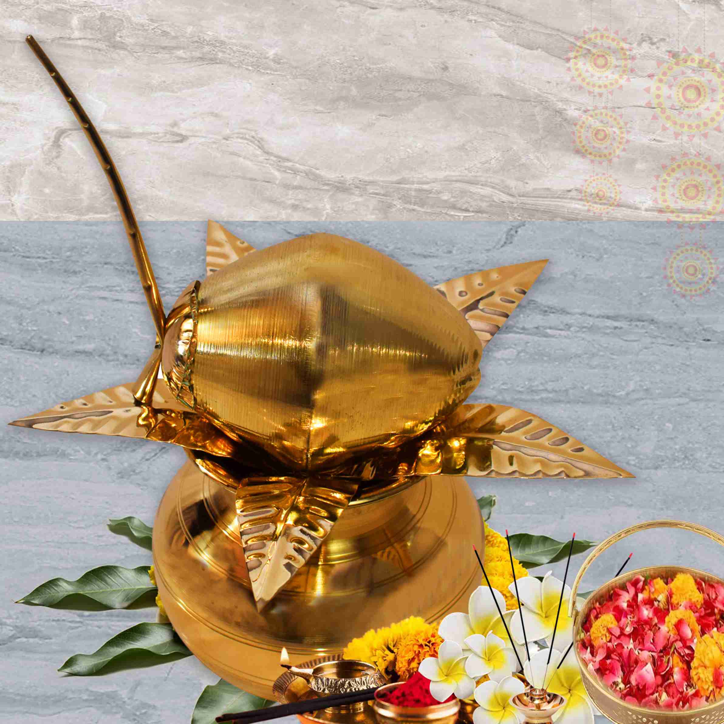 Flipkart.com | Shrinika Brass Lota | Brass Pooja Kalash | Brass Pooja ...