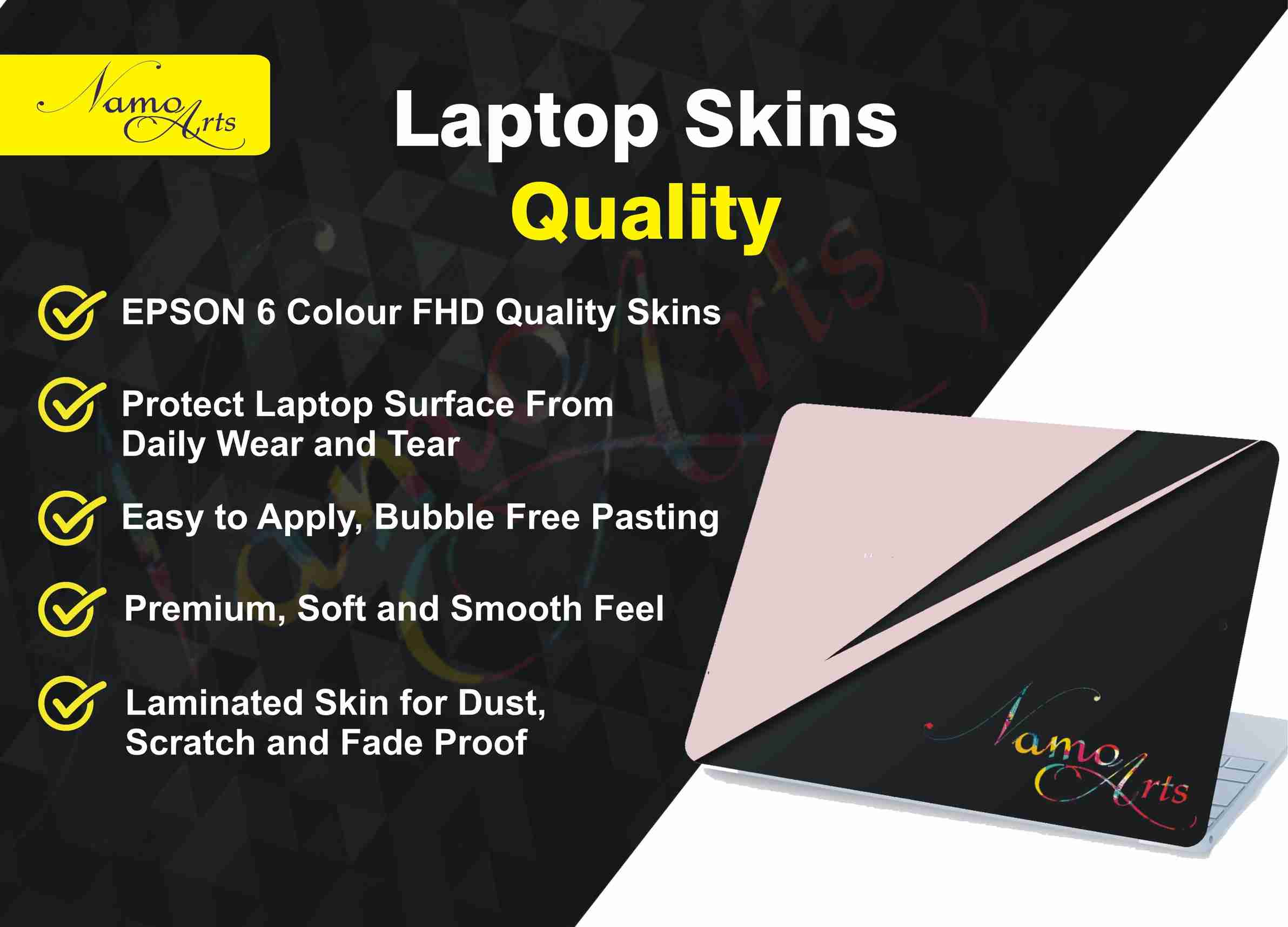 Namo Art 3in1 Accessories Pack World Laptop Skins with PalmRest Skin ...
