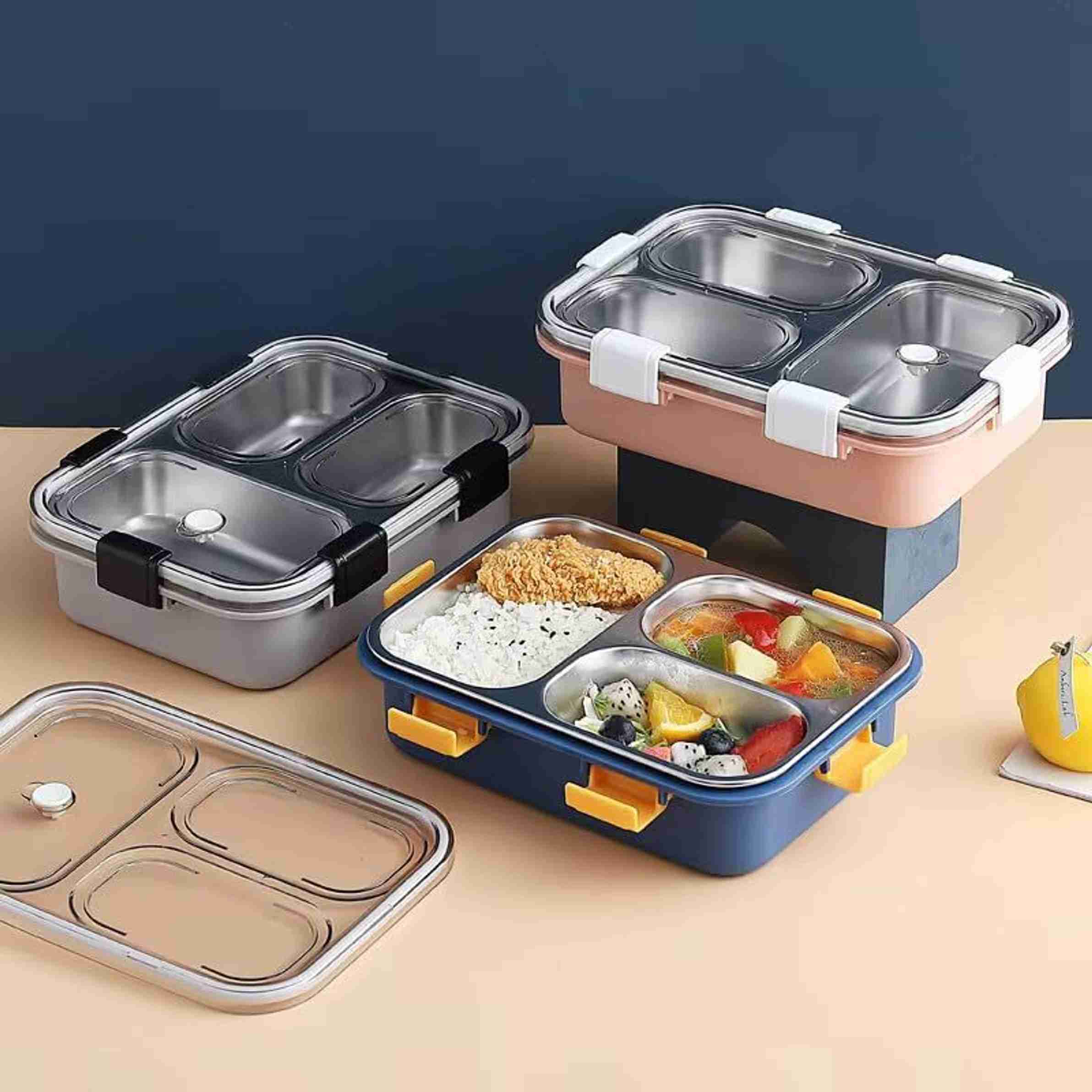 Flipkart.com | lavtoz Leakproof Tiffin Box with ltz34 Spoon | 3 ...