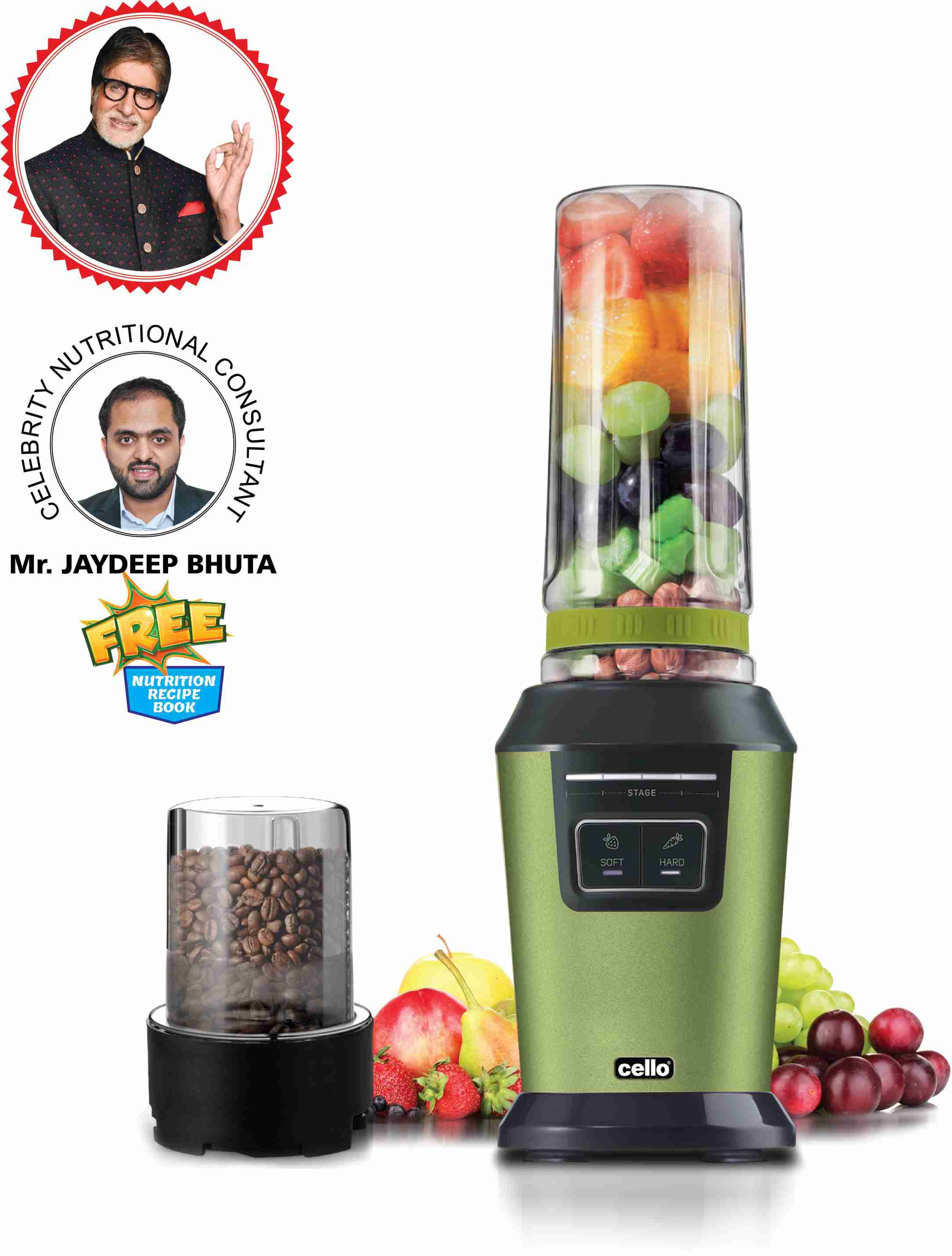 cello Multi Purpose Blender 800 W Juicer Mixer Grinder Price in India ...