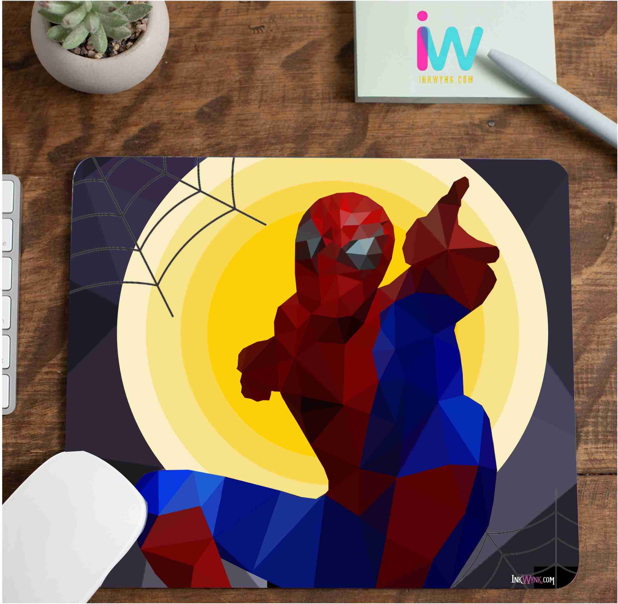 InkWynk Spider man Animated Superhero | Rectangular Non Slip Base ...