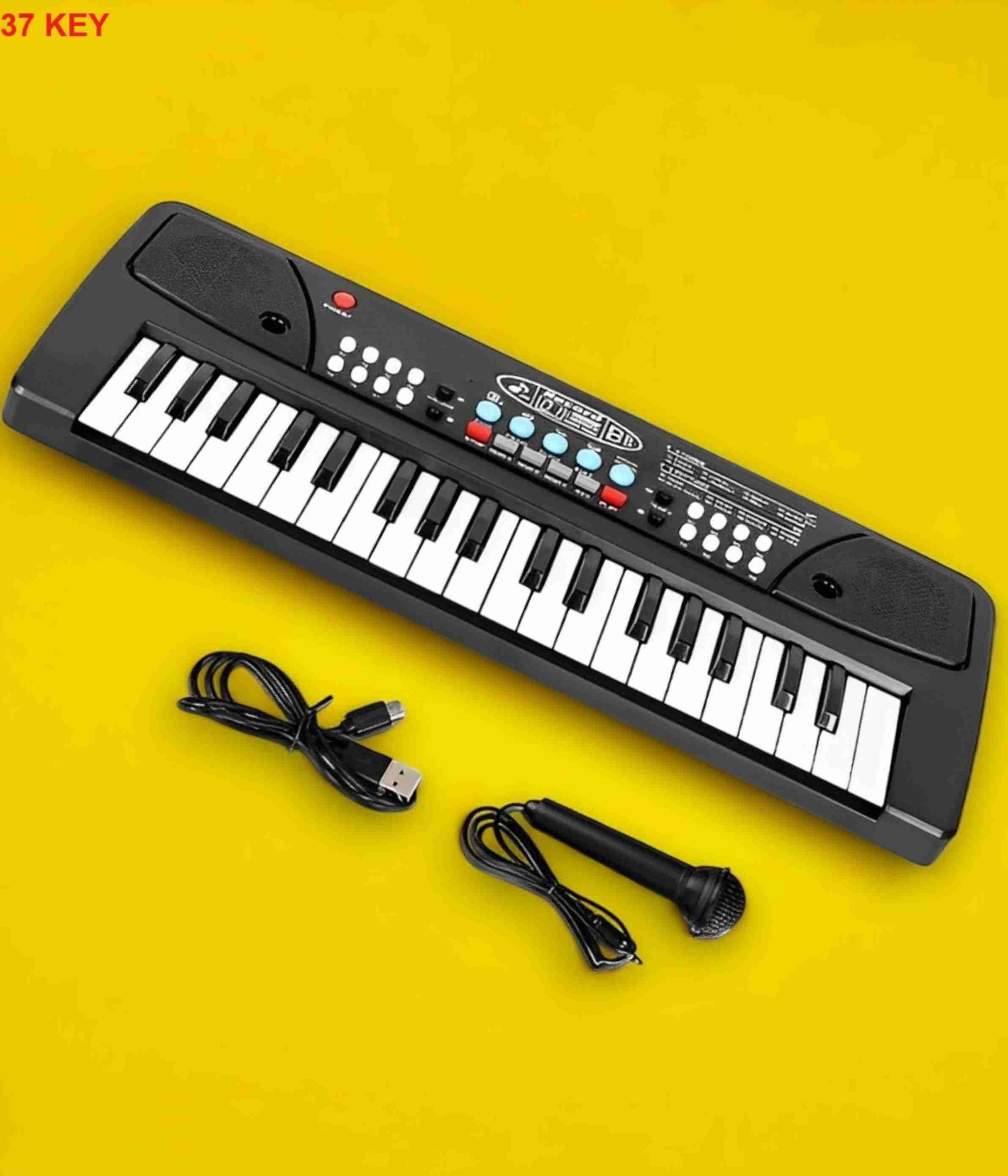 Just97 37-Key Musical Piano Keyboard with Microphone 430A1 Song Record ...