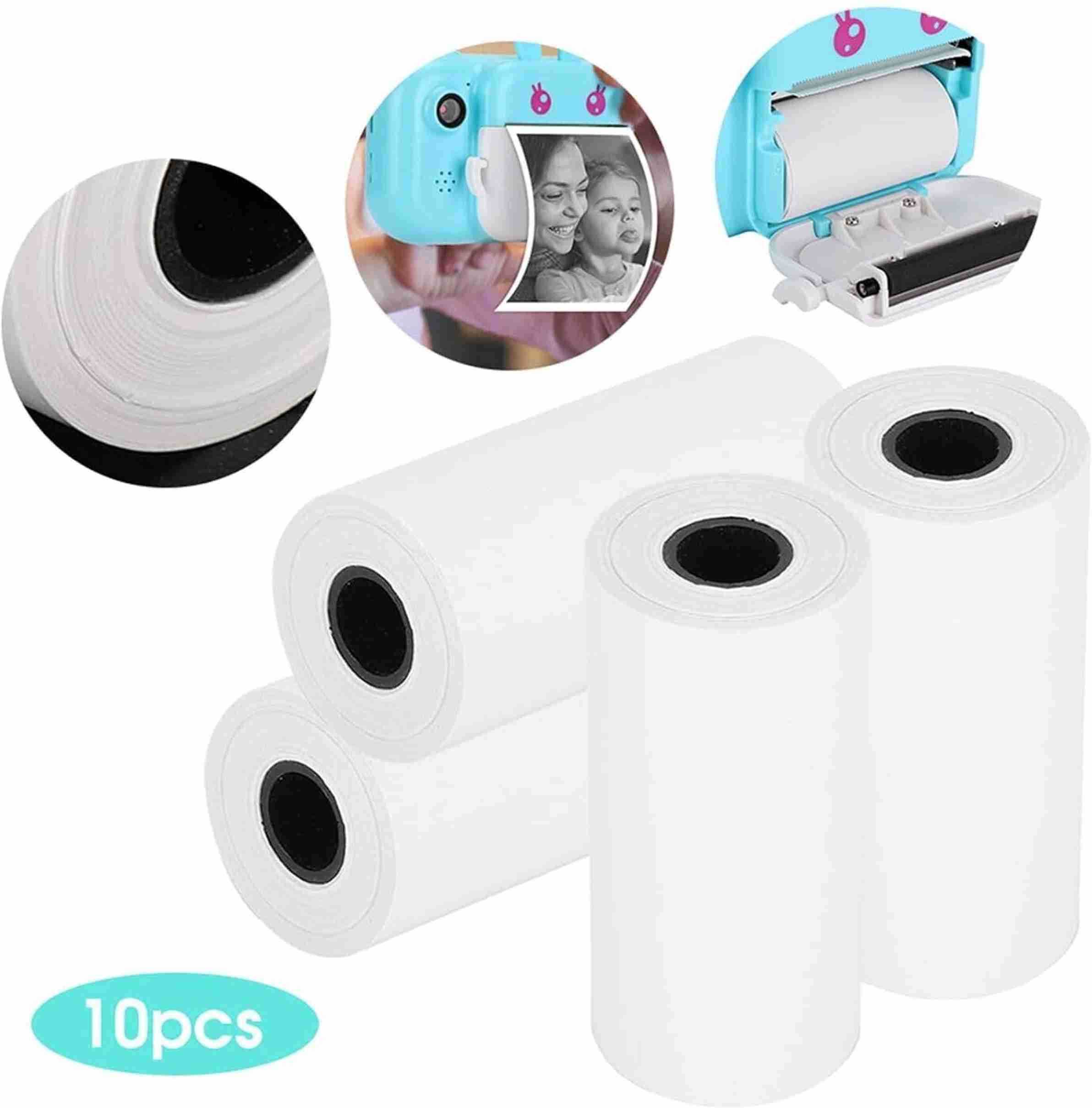 Teqbot Kids Camera Thermal Paper Rolls Photo Printer Refill Paper Roll ...