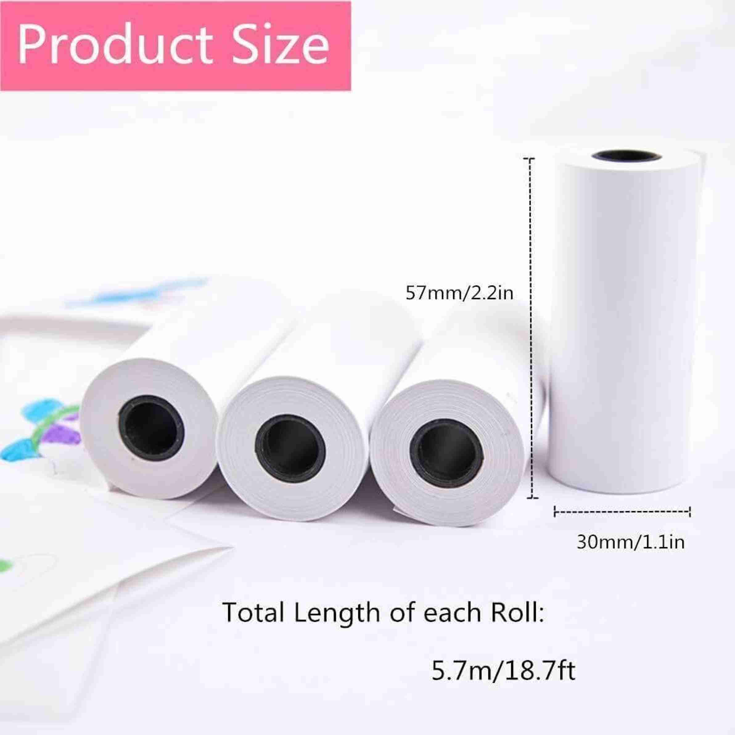 Teqbot Kids Camera Thermal Paper Rolls Photo Printer Refill Paper Roll ...