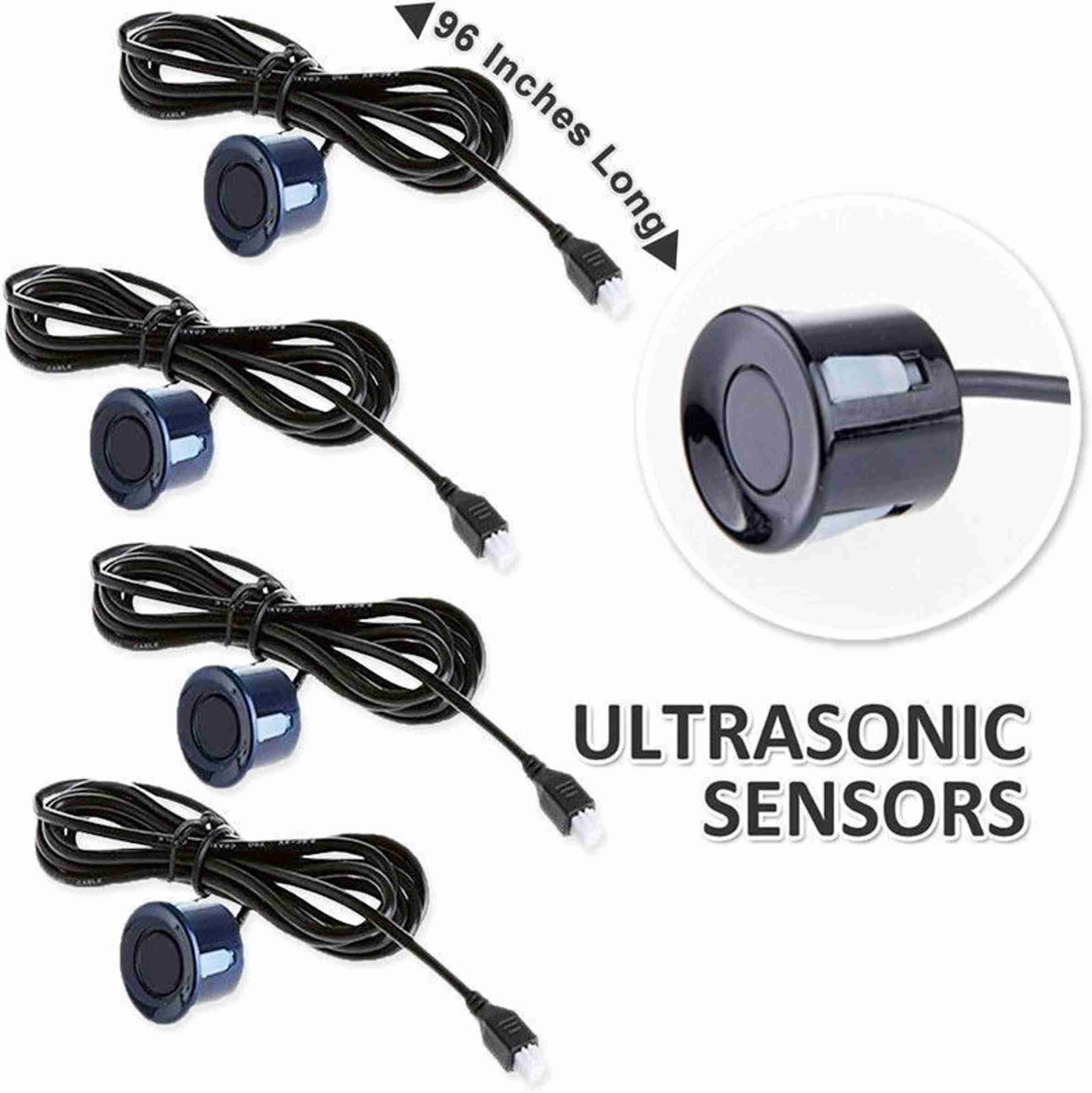 MOTOROYS Universal 4 Sensors kit Parking sensors Buzzer Radar Display ...
