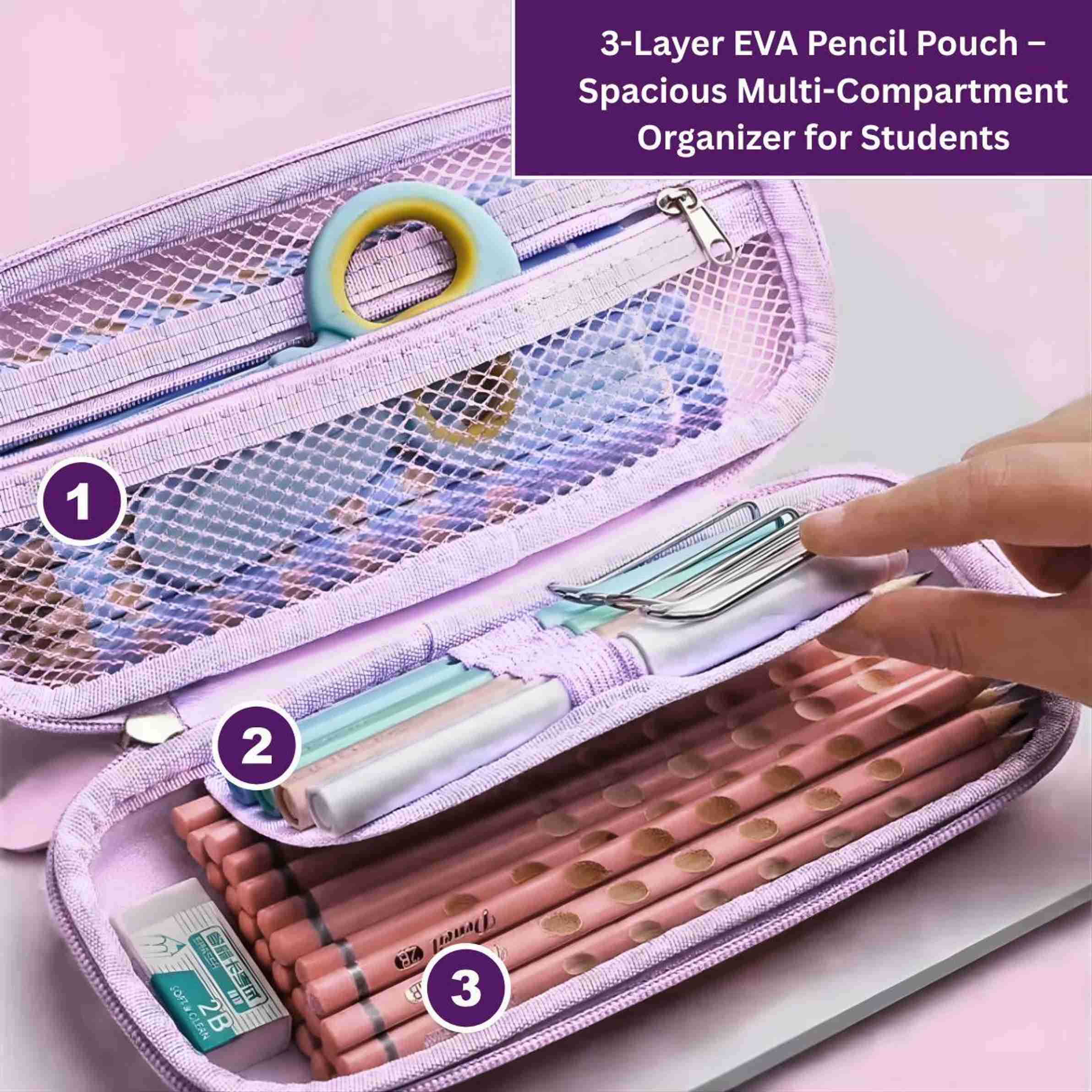 Flipkart.com | SellEvent Perple ice Pencil pouch-243 Nature Art Canvas ...