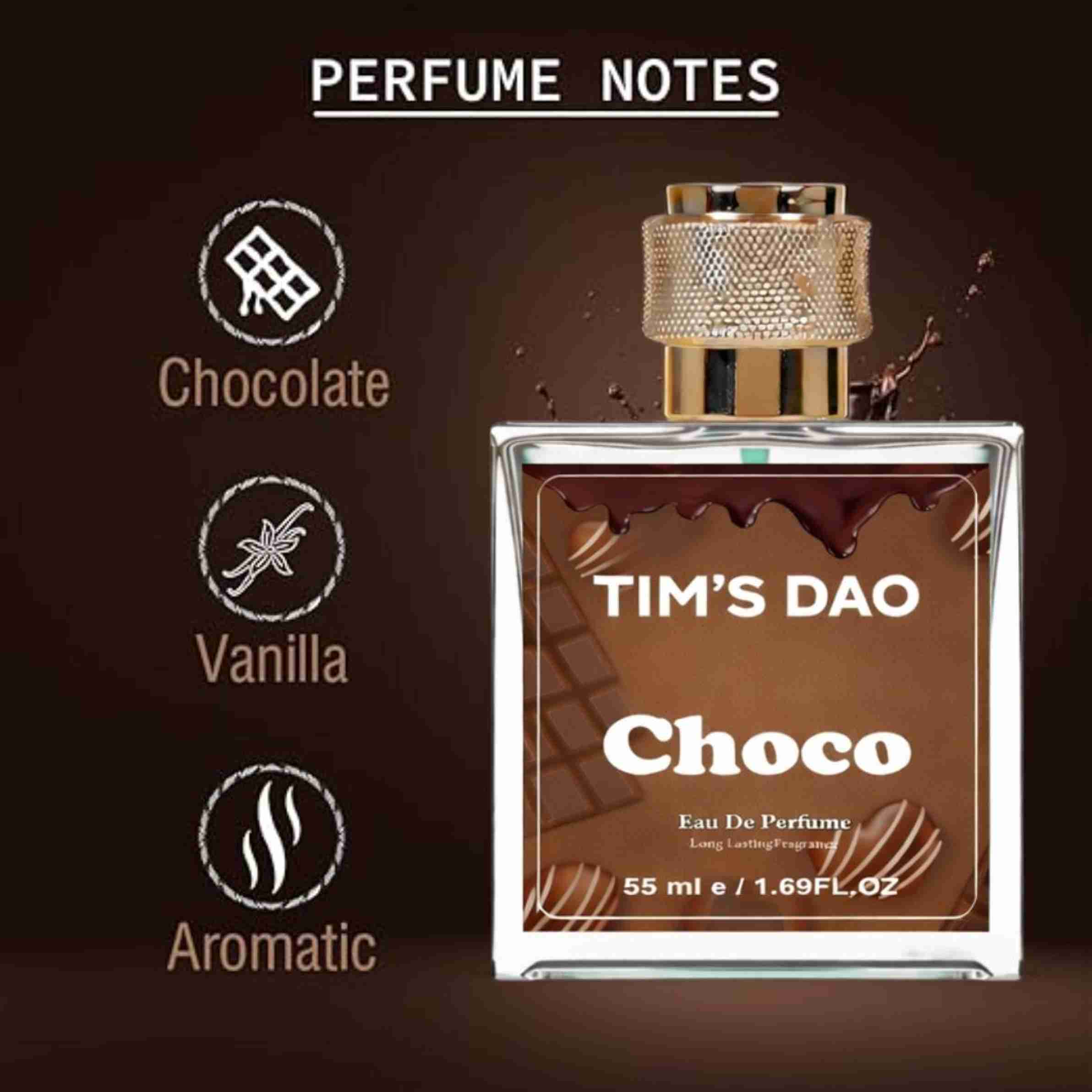Buy TIM'S DAO Chocolate Perfume Classic Sweet Long Lasting EDP N10 Eau ...
