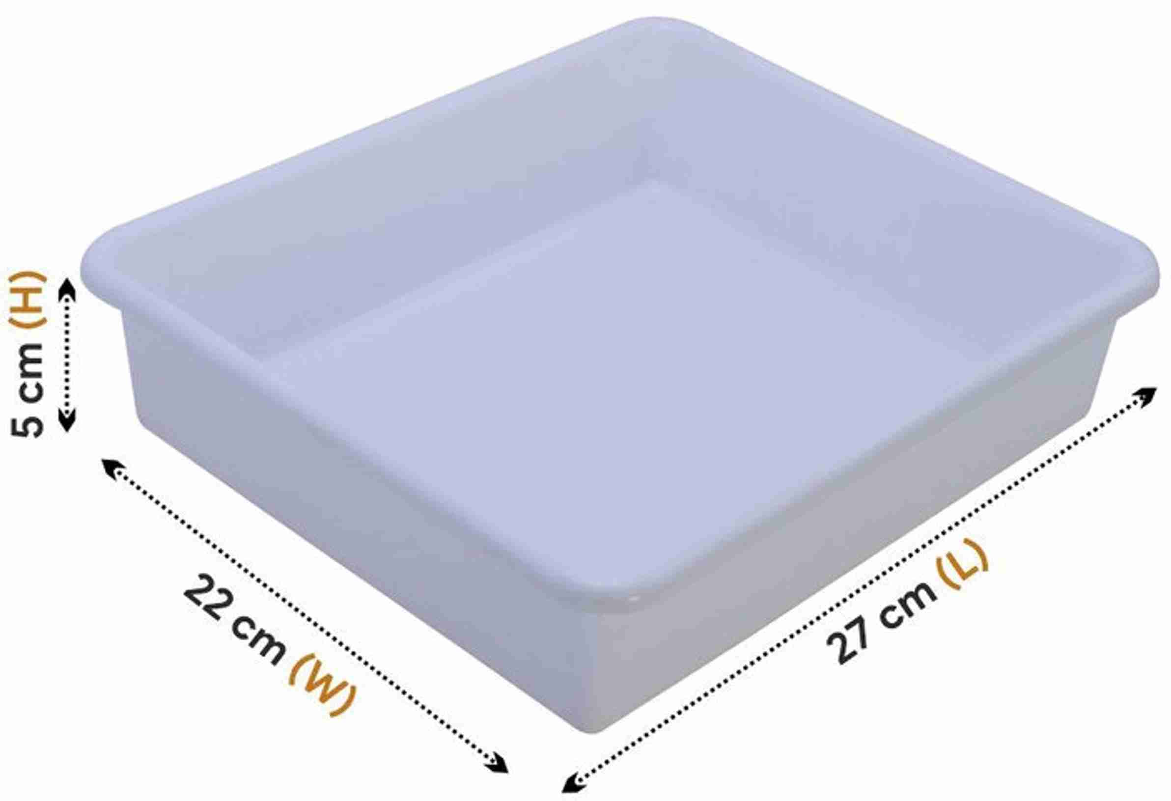 Wonder Plastic Exel Small Tray for Storage&Oraganization, 8 Pc, White ...