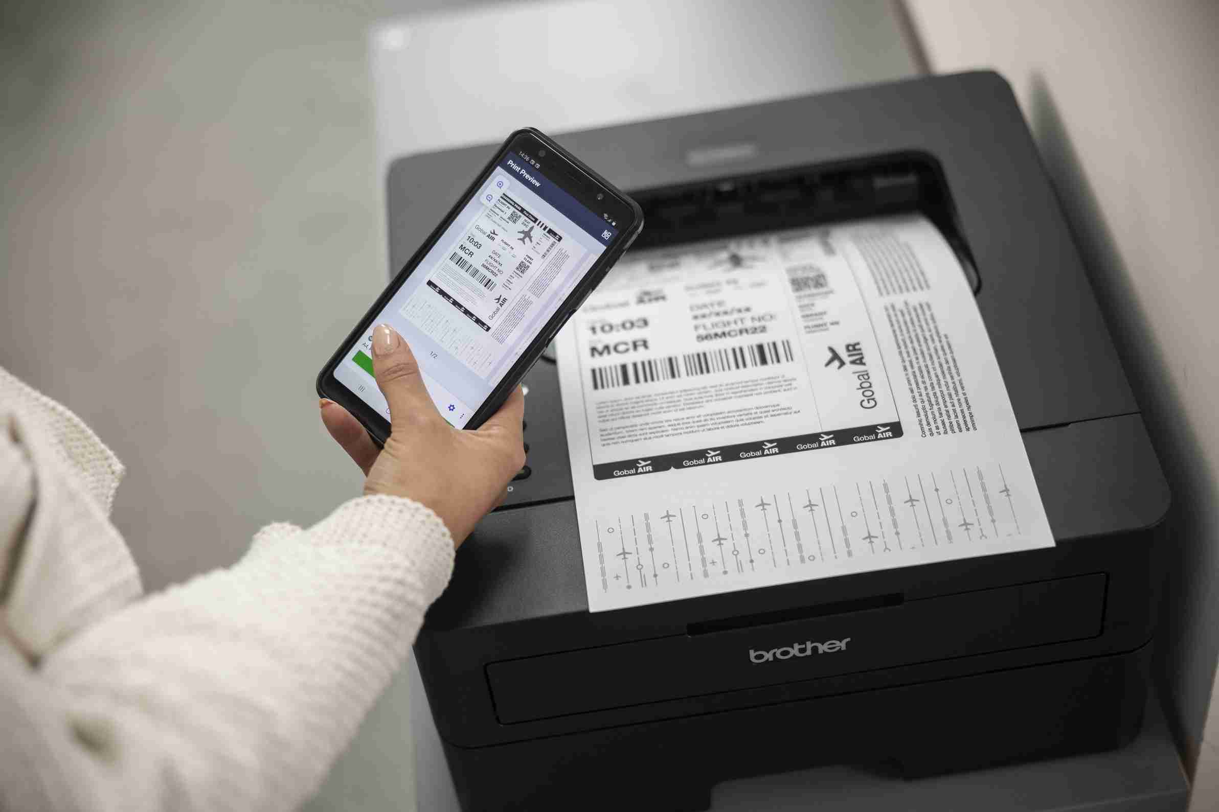 brother HL-L2440DW Single Function WiFi Monochrome Laser Printer with ...