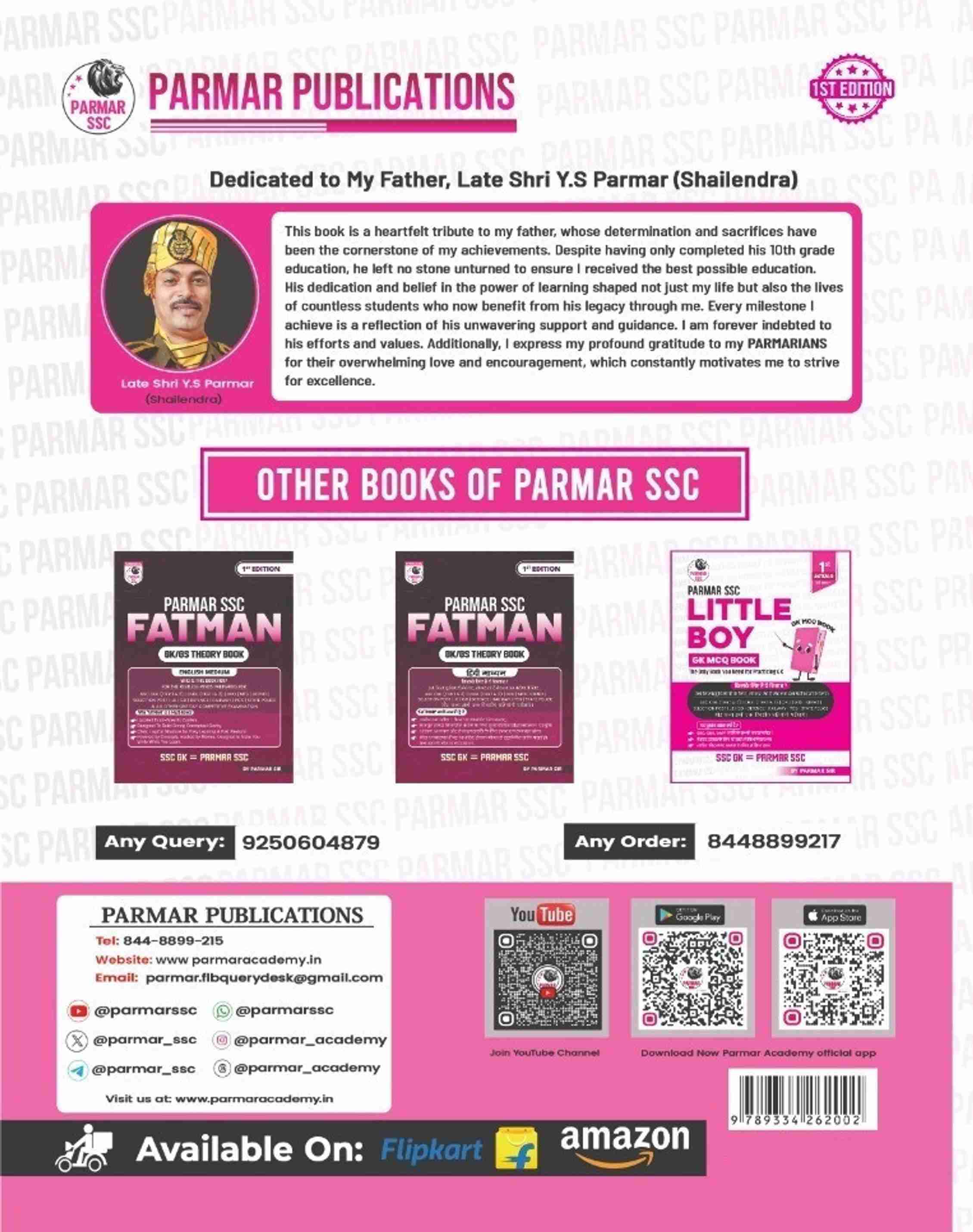 Parmar SSC Little Boy | GK MCQ Book For Practicing GK | English Medium | 1st Edition, 2025 ...