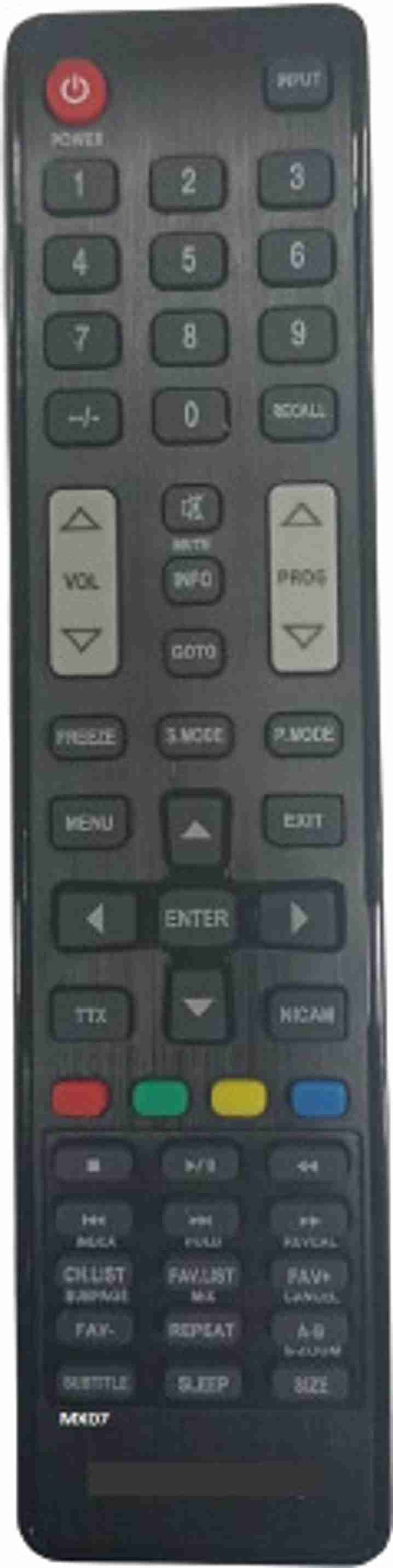 Akshita MX07 TV Compatible For LCD/LED TV Remote Control VIDEOCON TV ...