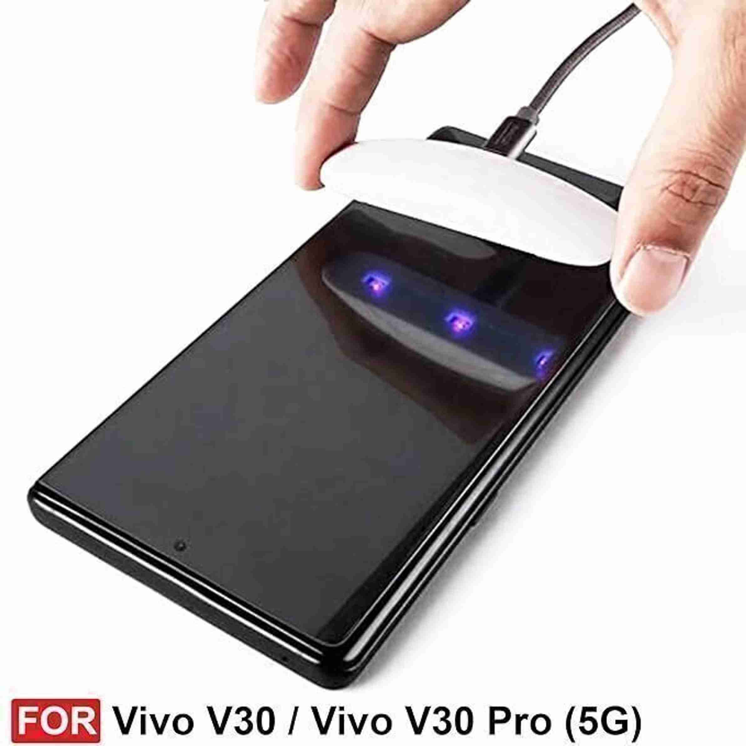 XEDO TECH Edge To Edge Tempered Glass for Vivo V30 Pro, Vivo V30, Vivo ...