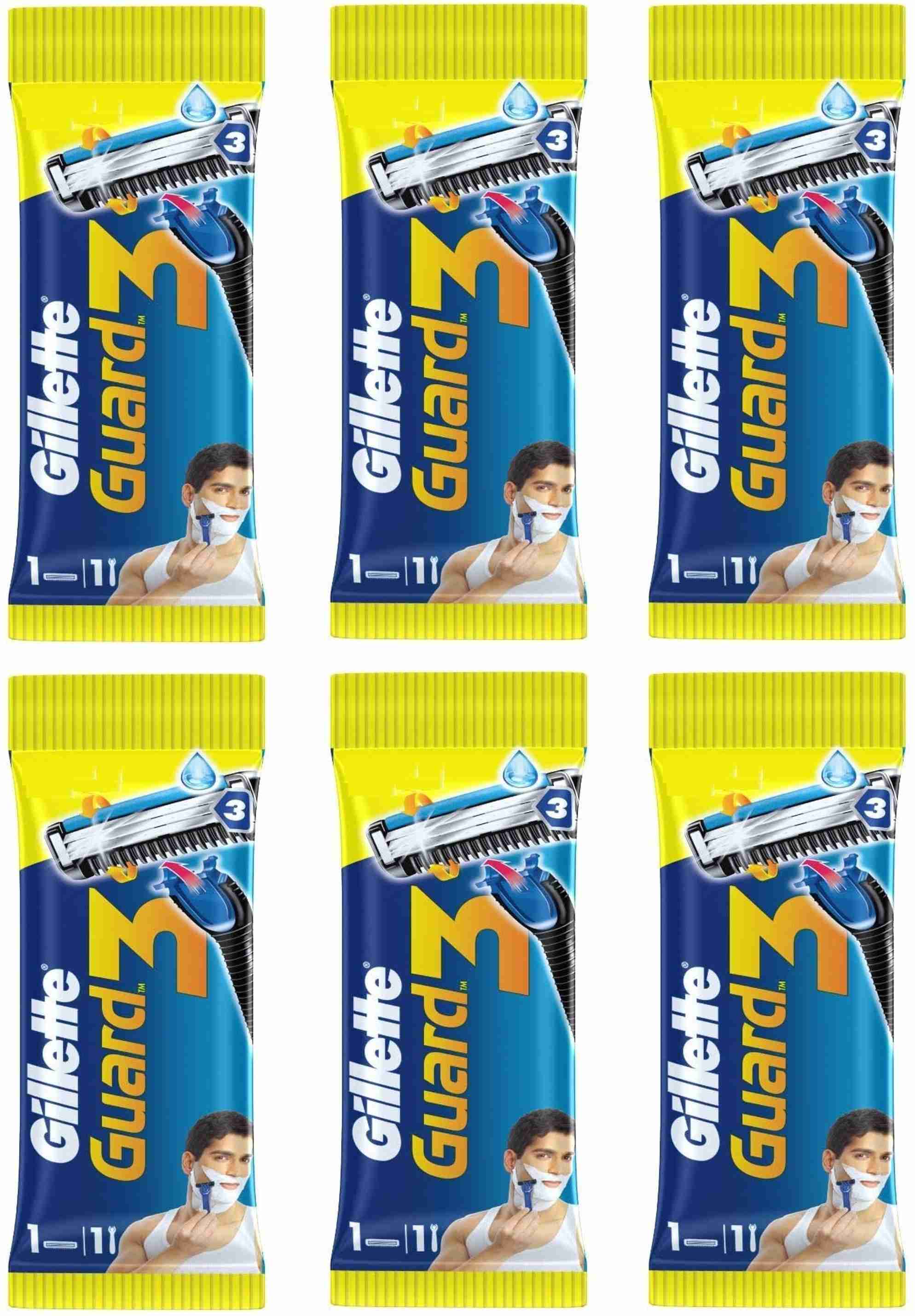 Gillette Guard 3 Single Razor with 6 Blades, Men - Price in India, Buy ...