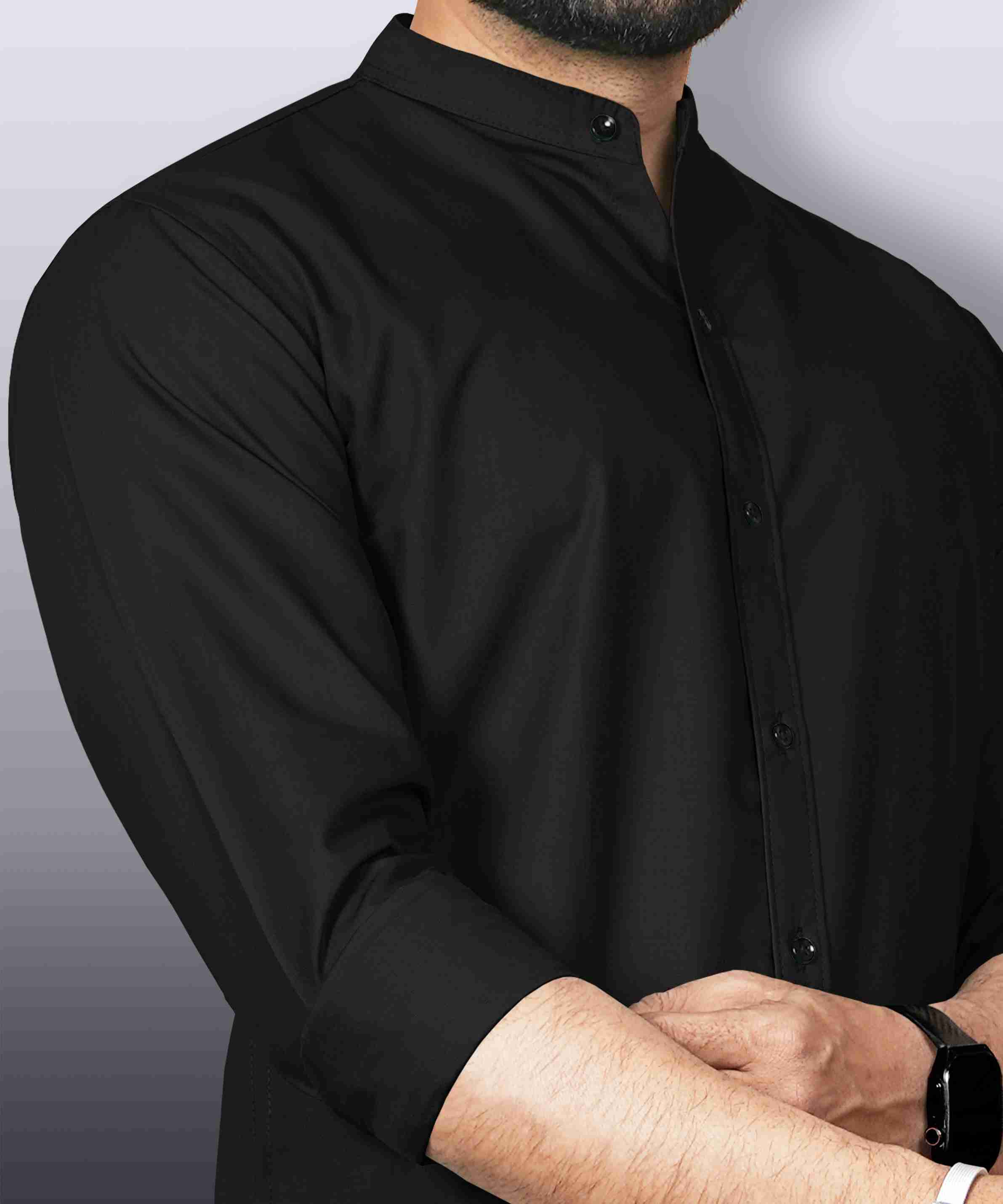 VeBNoR Men Solid Casual Black Shirt - Buy VeBNoR Men Solid Casual Black ...
