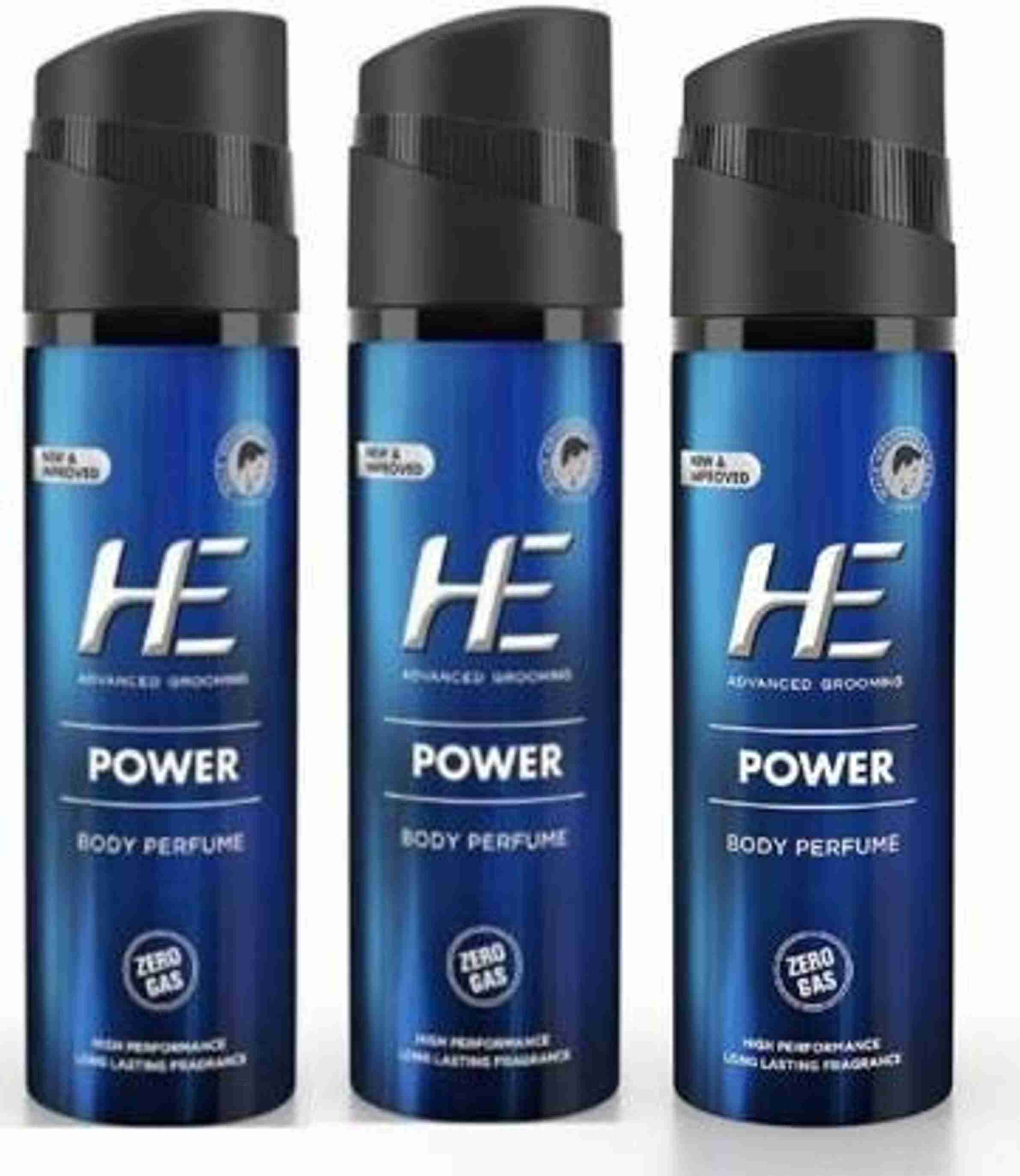 HE No-Gas Perfume Body Spray - For Men (PACK OF 3) Body Spray - For Men ...