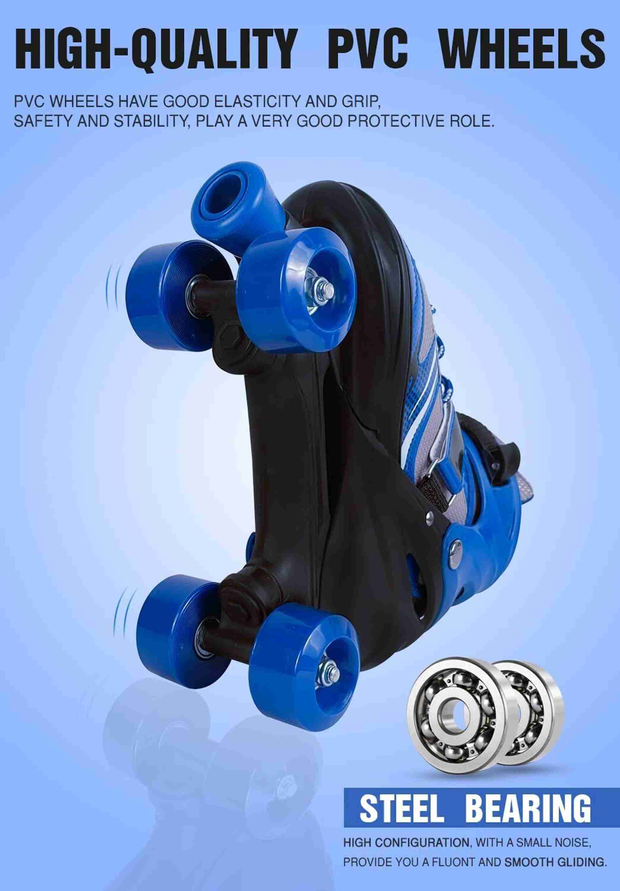 Gee EAGLE TREND Roller skates shoes for kids Adjustable Quad Roller ...