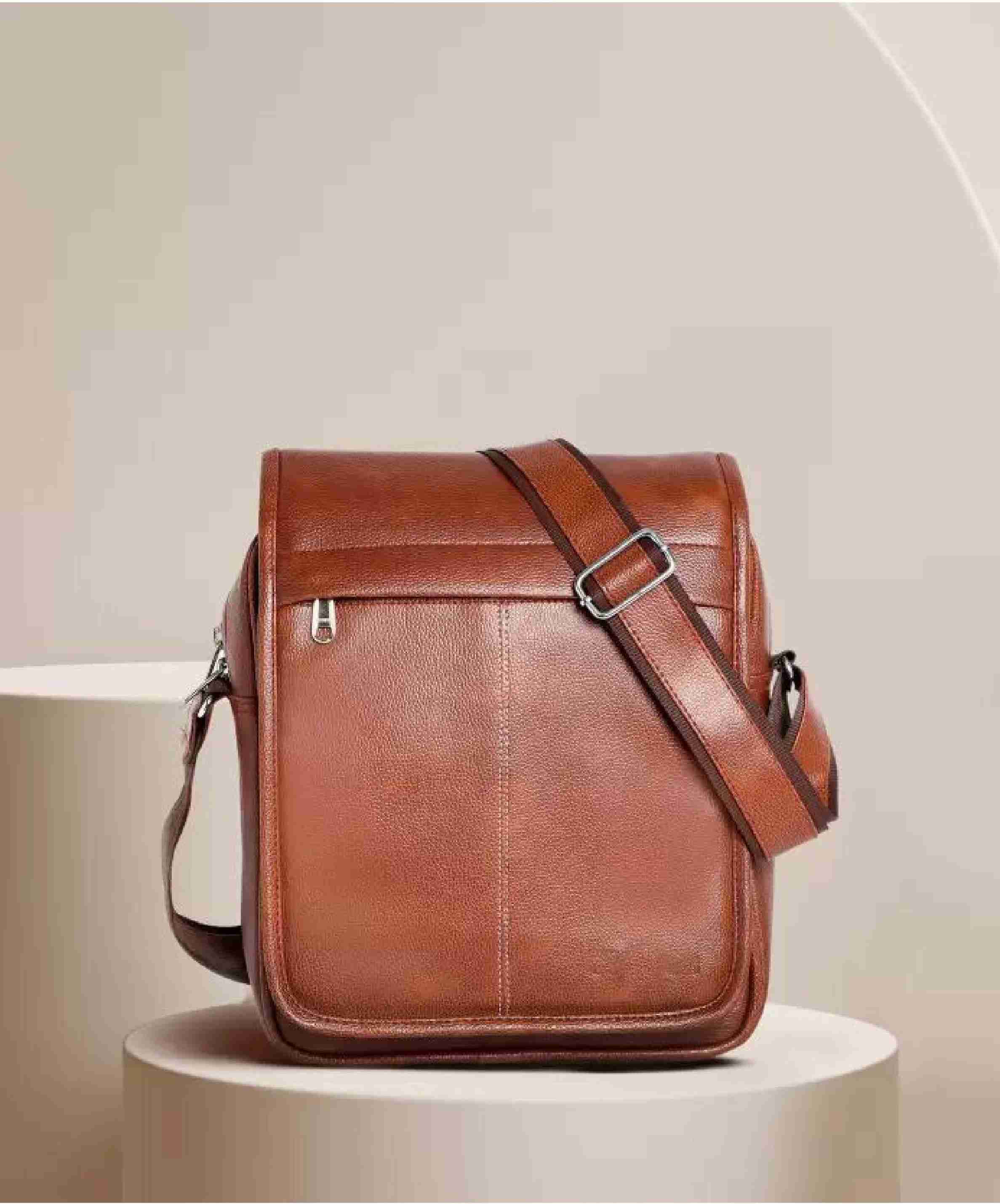 house of common Tan Sling Bag Men Sling Bag extra large TAN - Price in ...