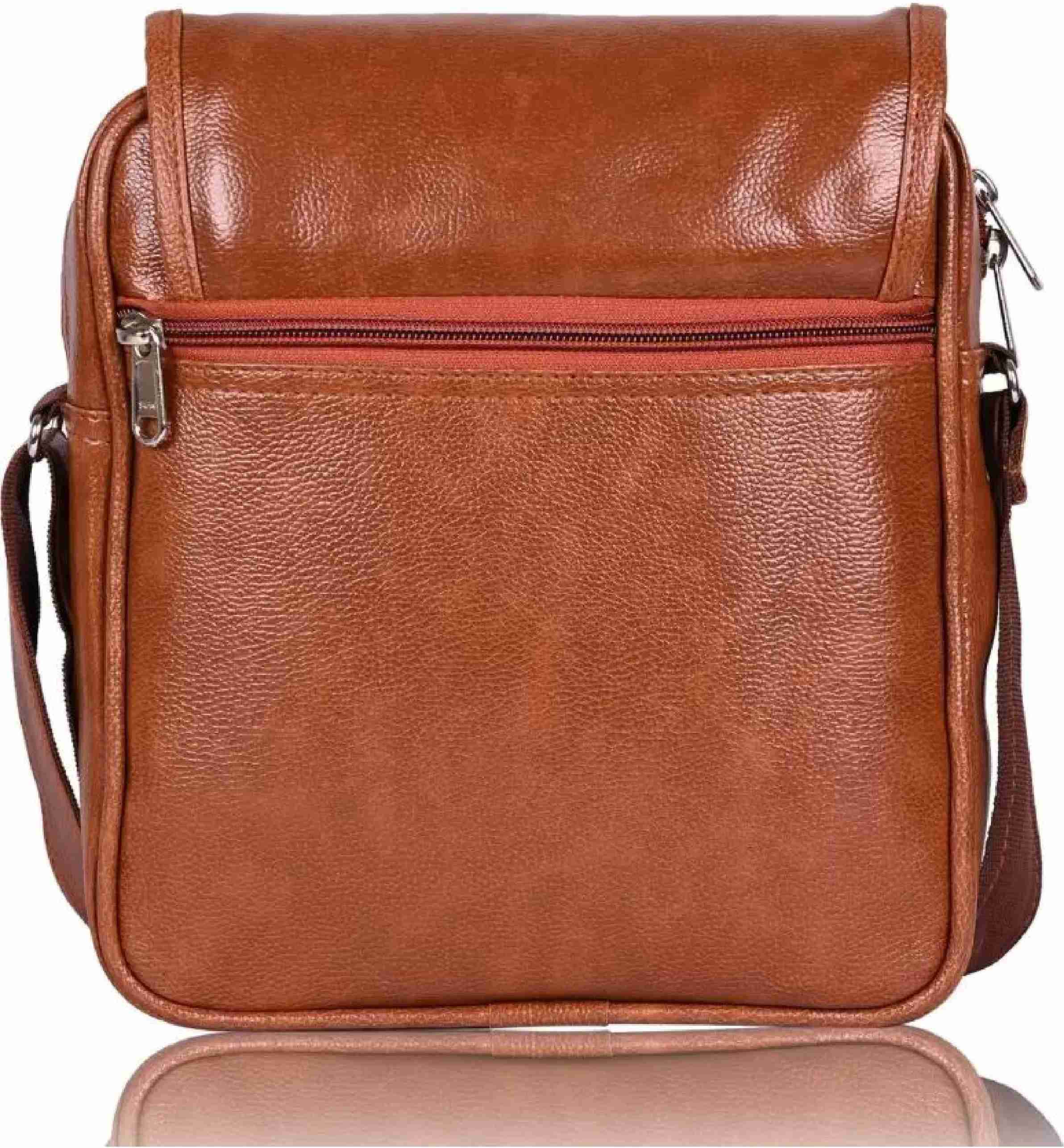house of common Tan Sling Bag Men Sling Bag extra large TAN - Price in ...