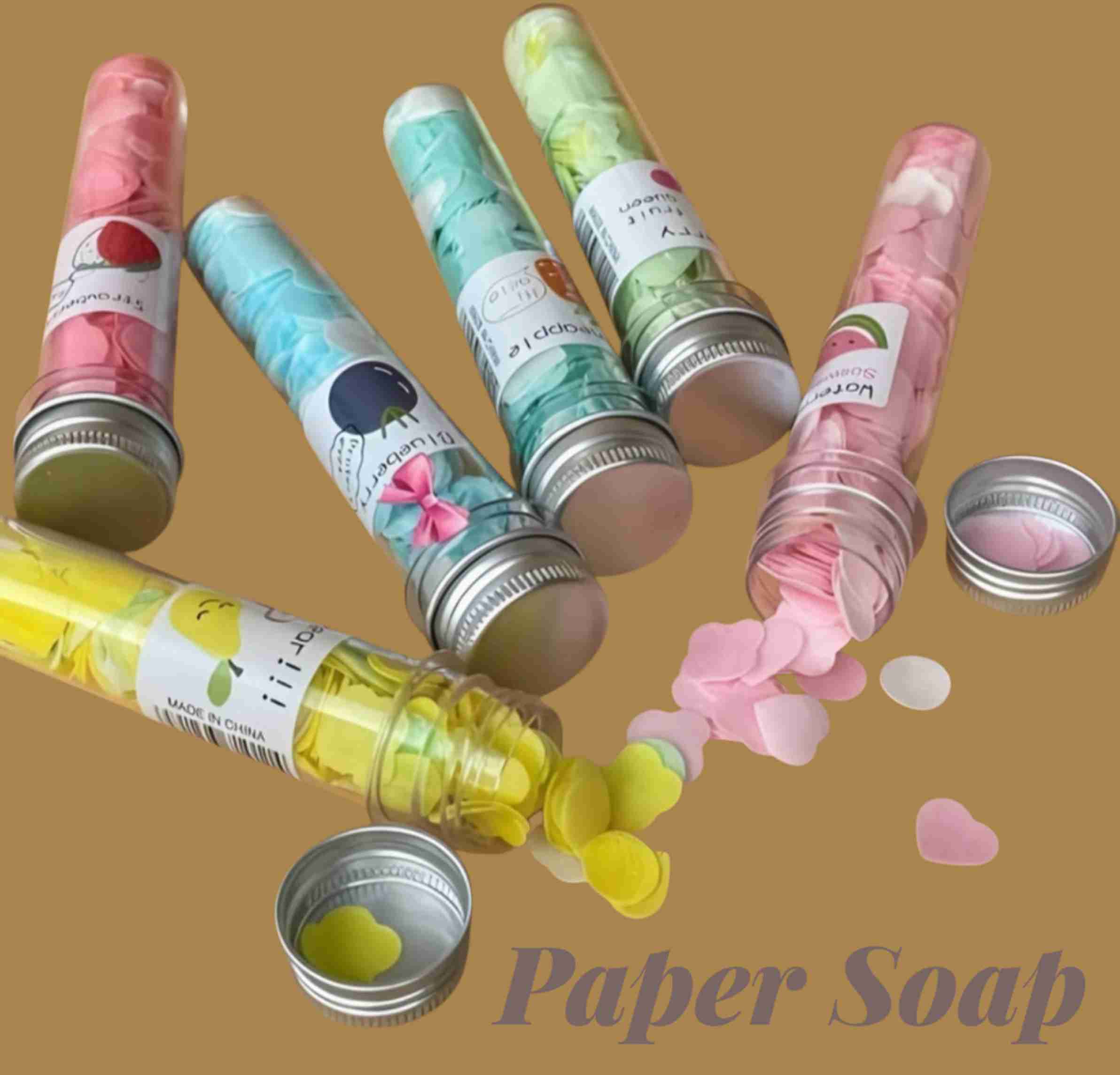 RIVA BLOSSOM Disposable Hand Wash Paper Soap 6 Tube Mini Pack - Price ...