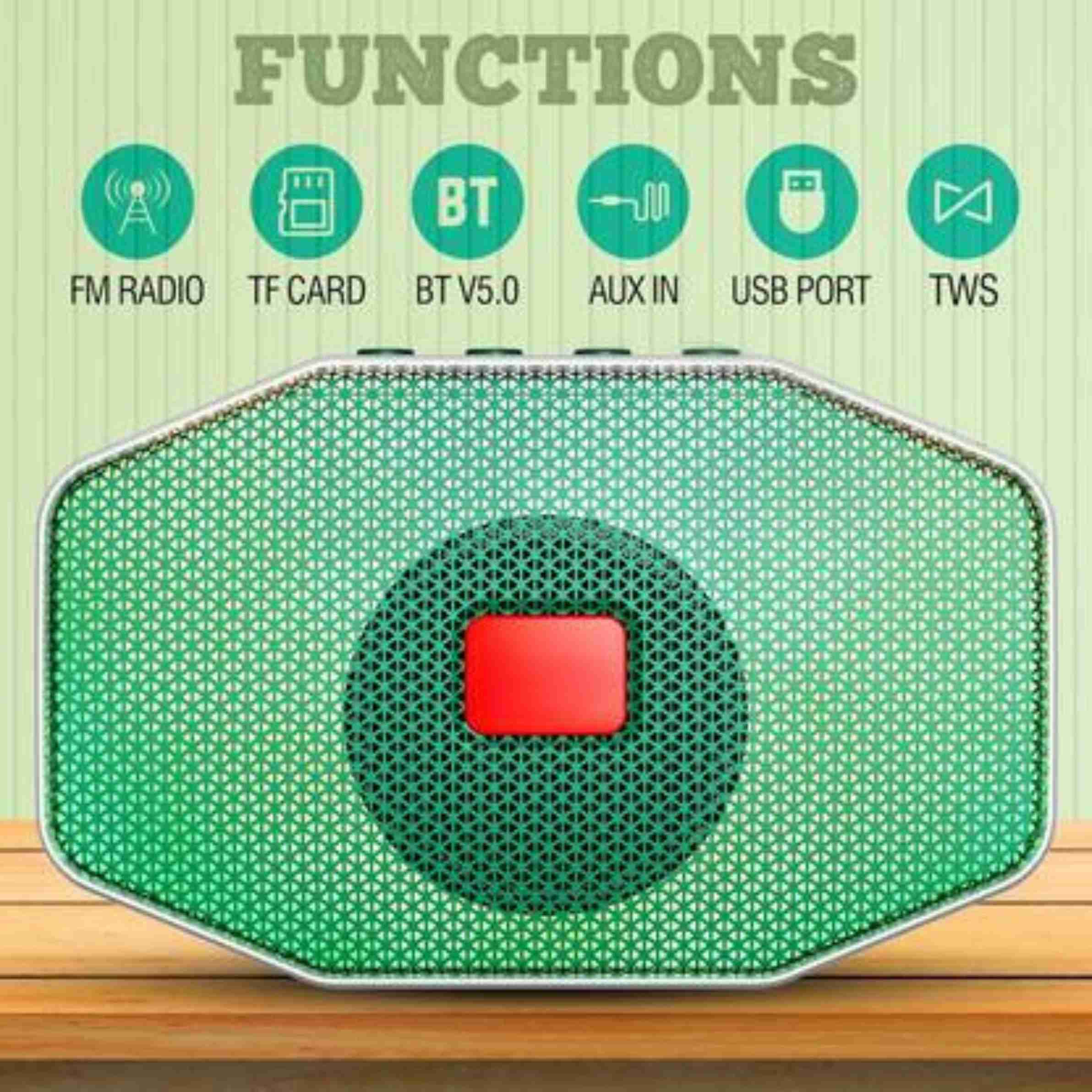 Buy SACRO S103 (PORTABLE BLUTOOTH DESKTOP SPEAKER) Deep Bass Sound with ...