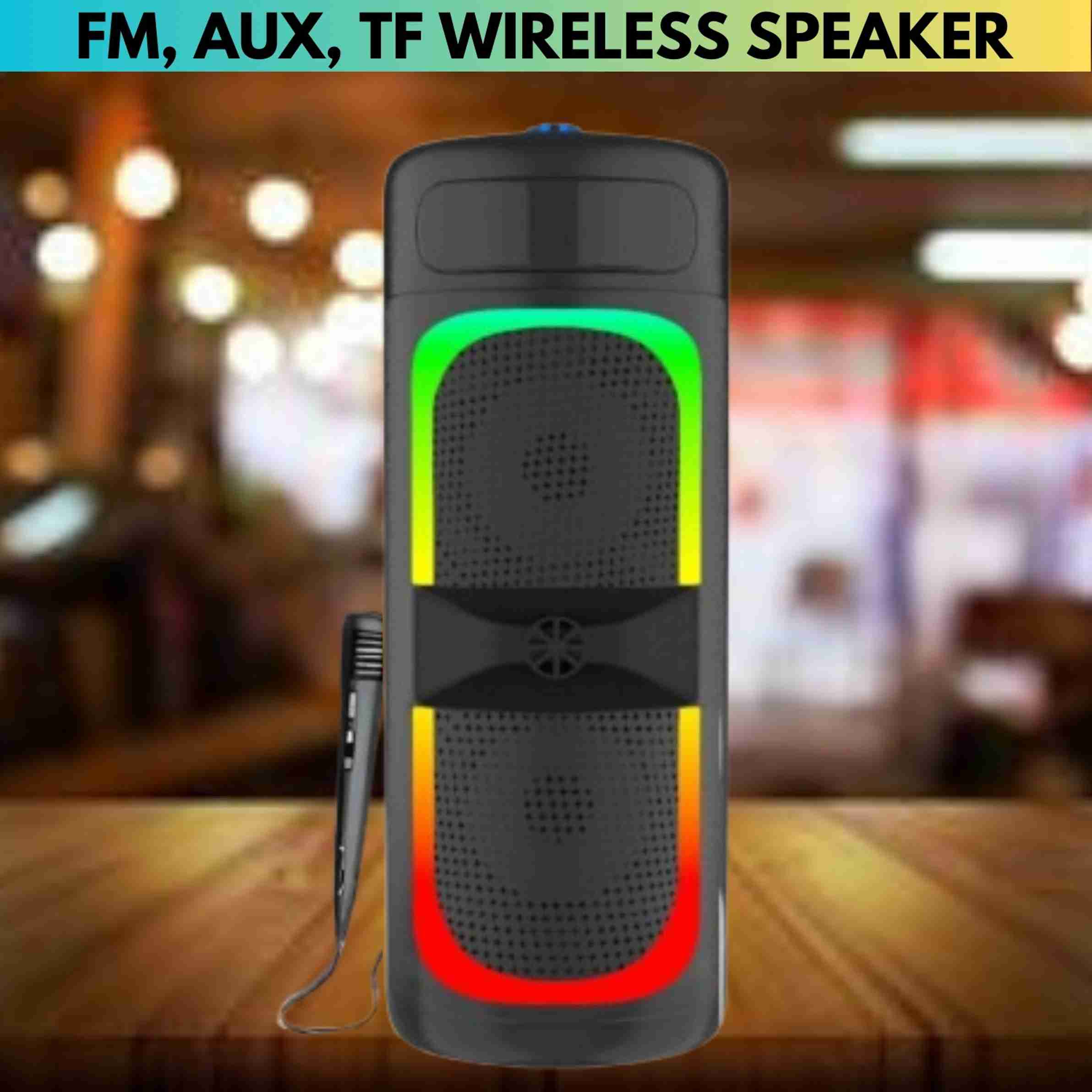 Buy YAROH London (WIRELESS BLUETOOTH PARTY SPEAKER)Dynamic Thunder Sound With Wire MicL203 40 W ...