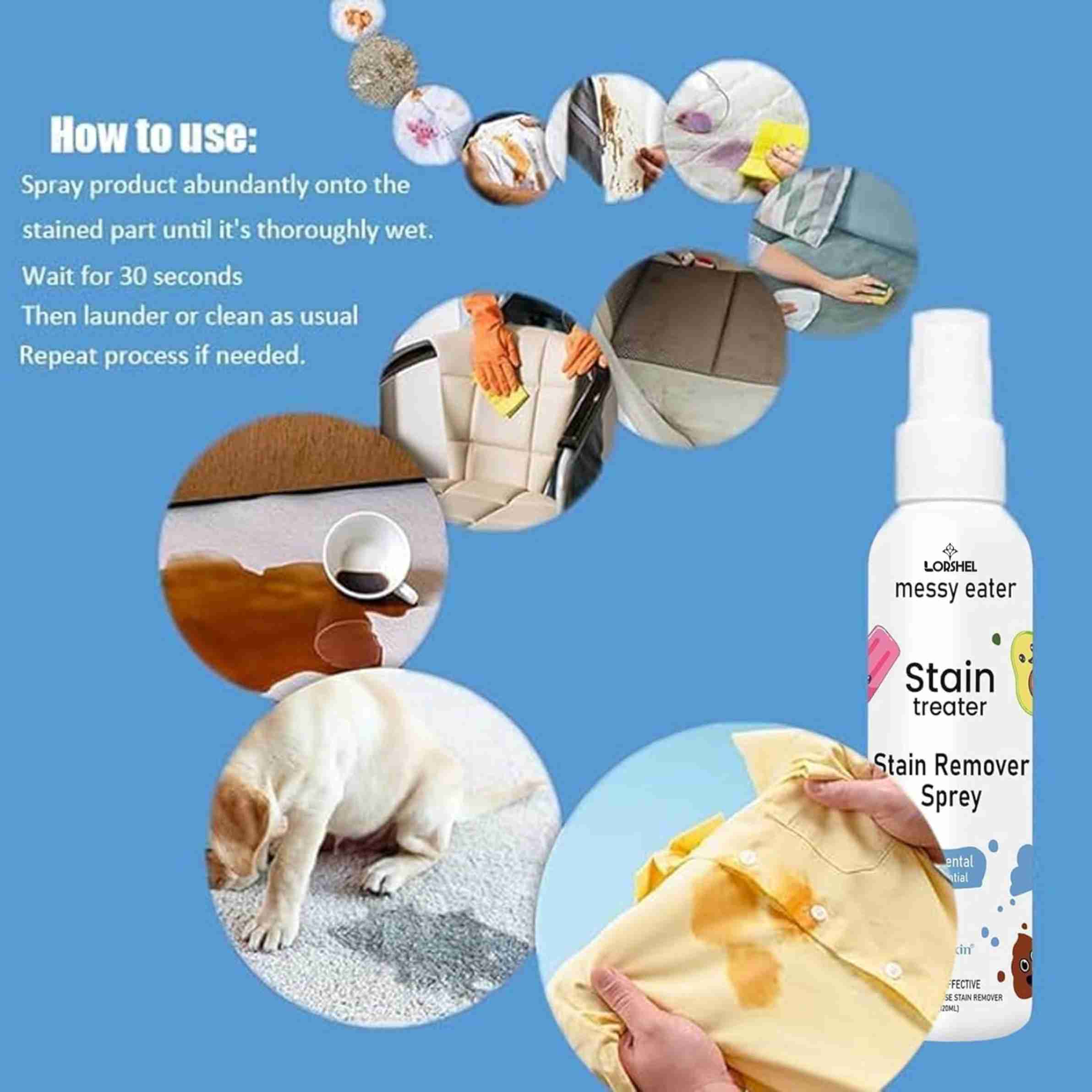 Lorshel Miss Mouth’S Messy Eater Stain Treater Spray | Premium Quality ...