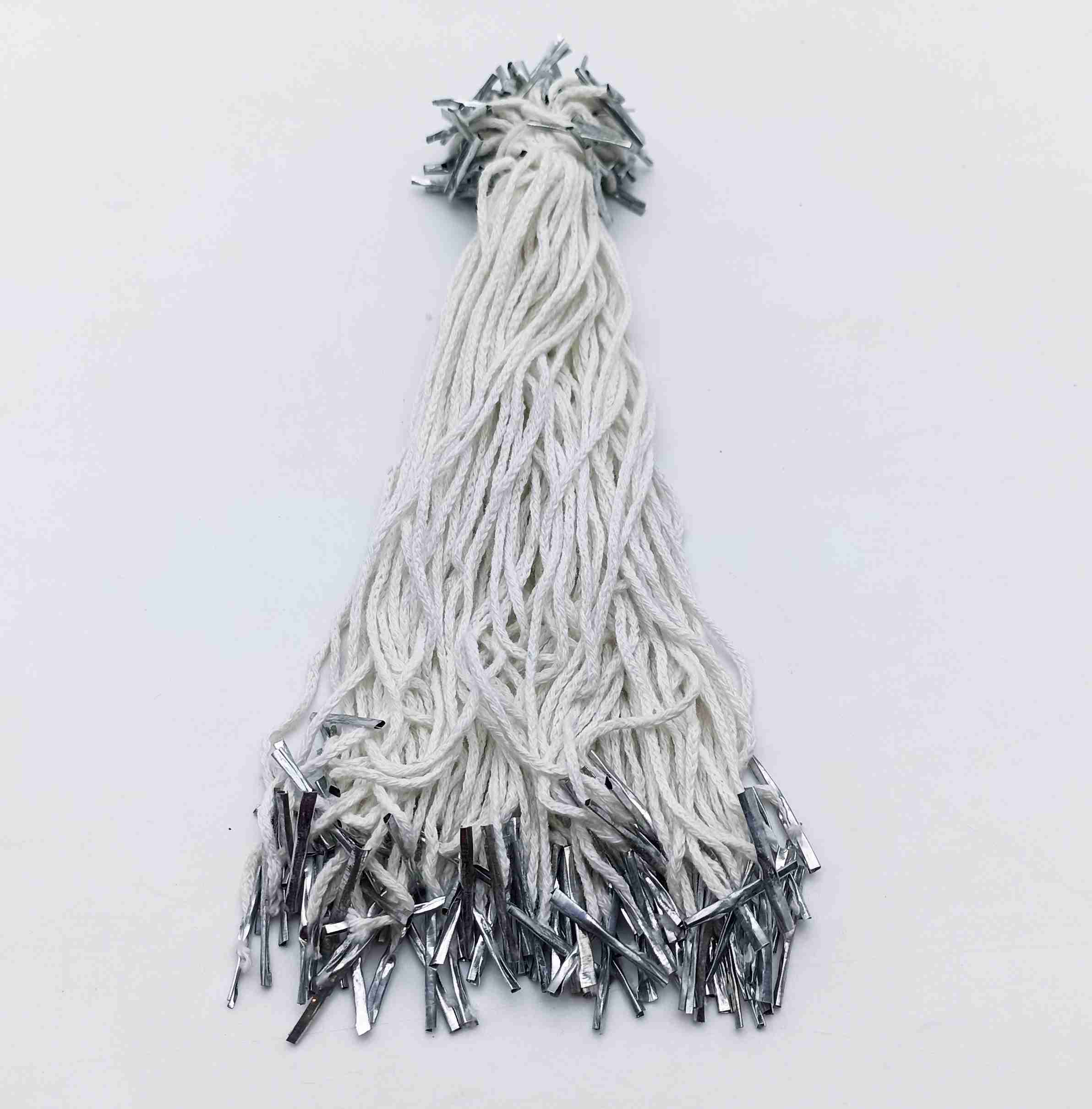 CRAFTWAFT White 500pcs, Cotton File Tags Thread 10 inch Long for Tag ...
