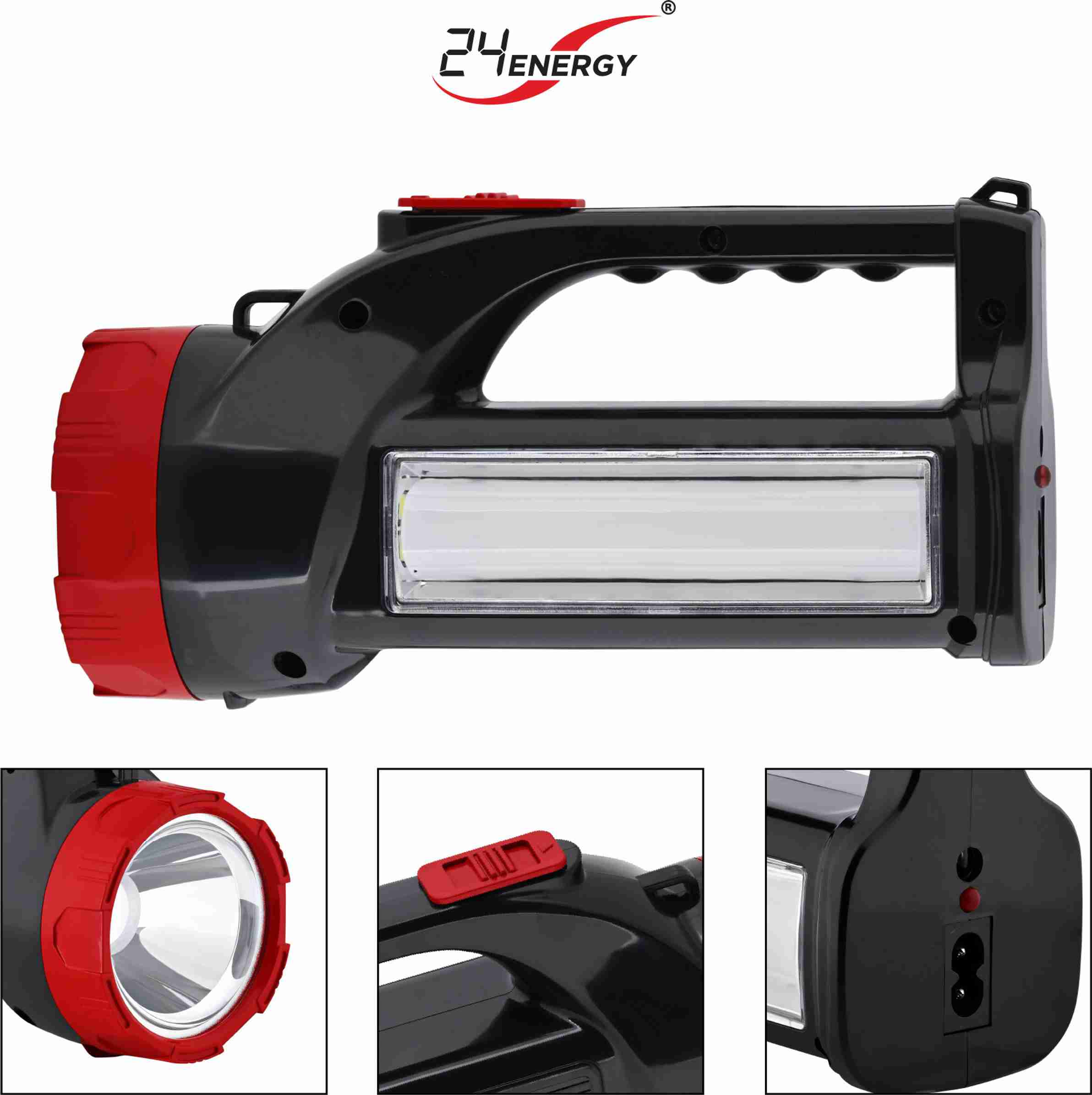 24 ENERGY Long Range Laser Torch with Side SMD Light | Red Torch Price ...