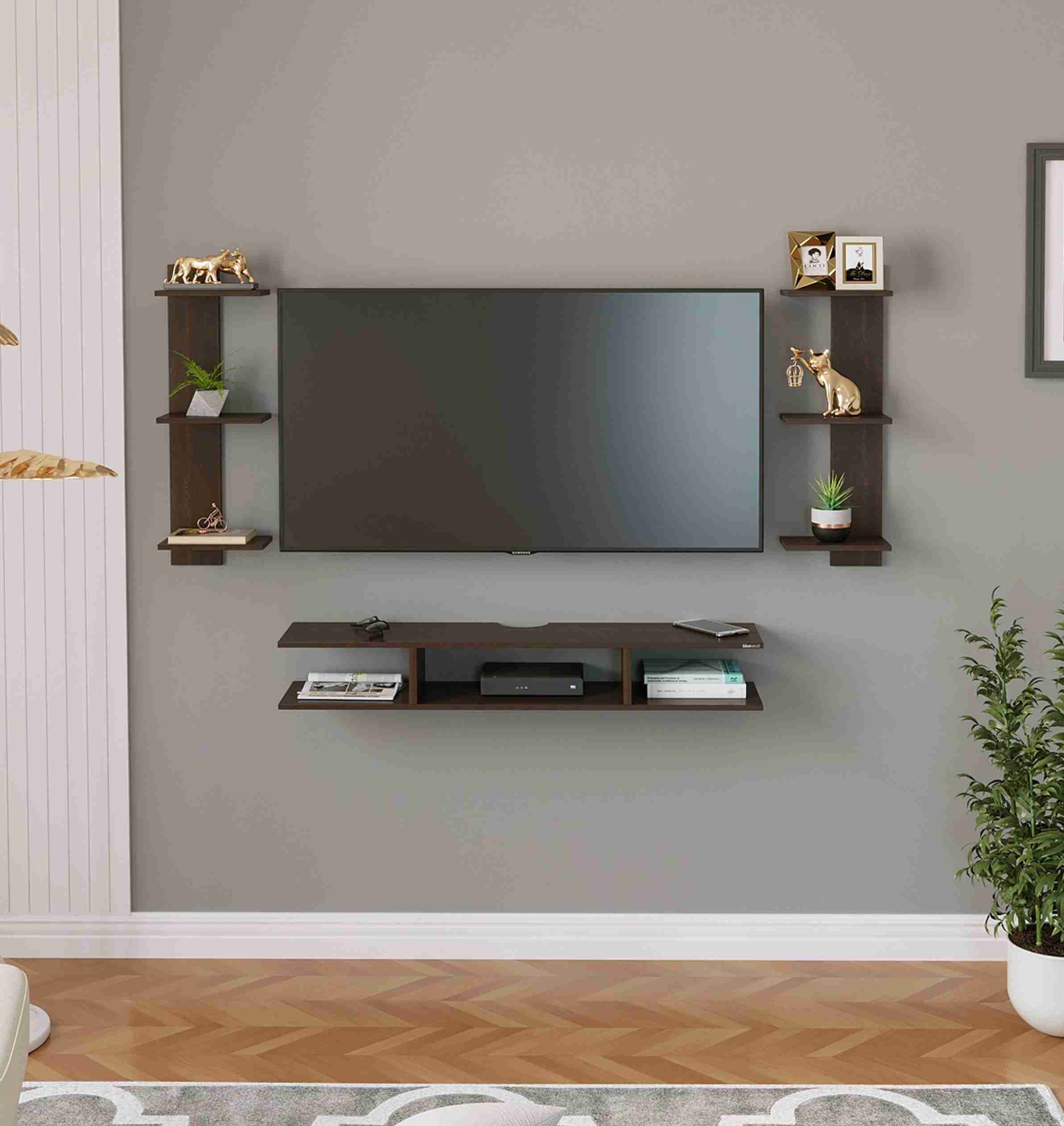 BLUEWUD Estoye Mini Engineered Wood TV Entertainment Unit Price in ...