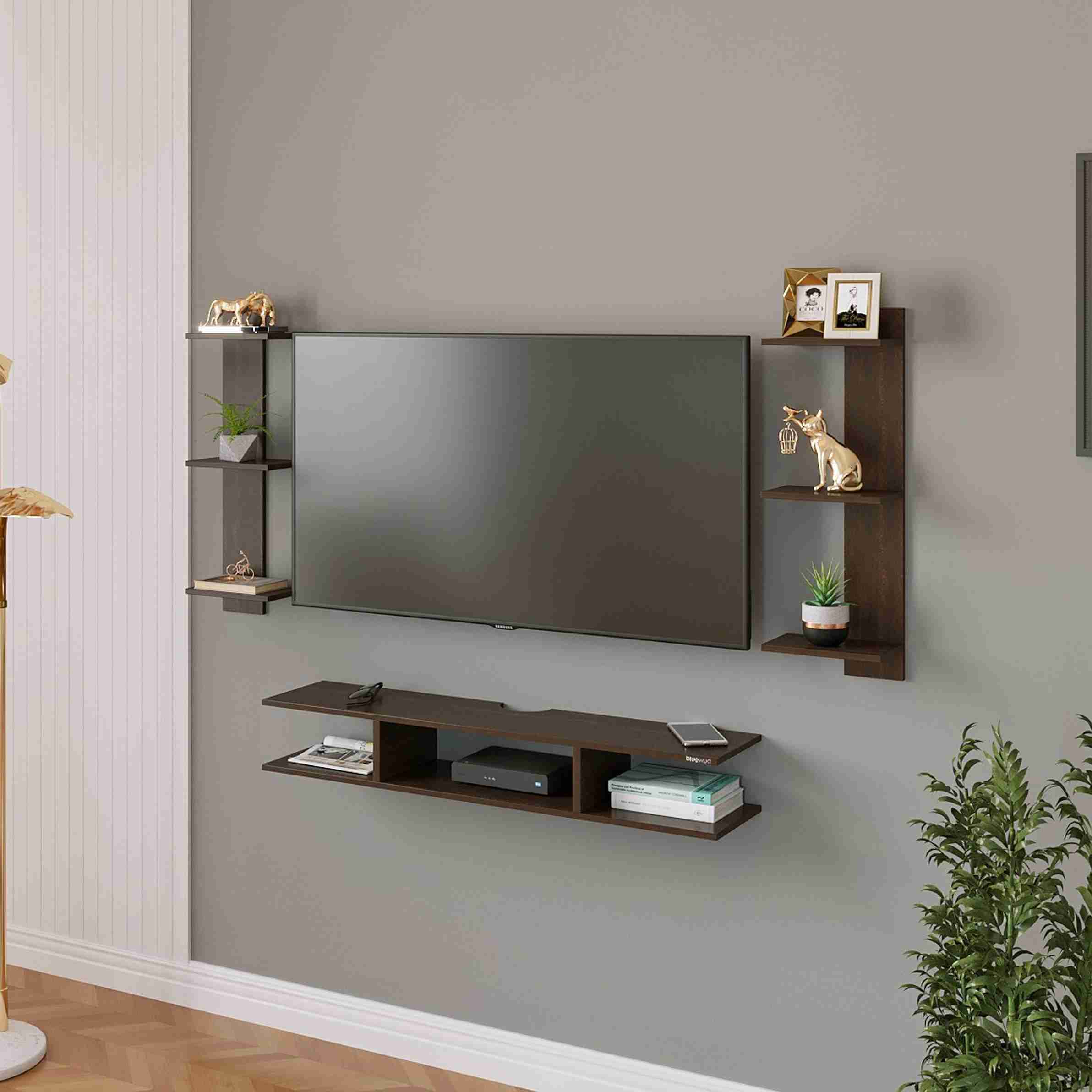 BLUEWUD Estoye Mini Engineered Wood TV Entertainment Unit Price in ...