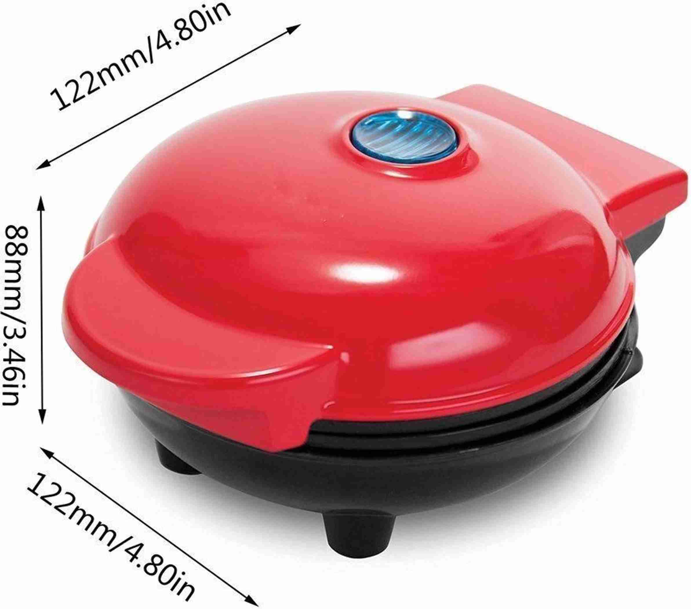 DASUBHA Mini Waffle Maker SS Non-Stick Electric Iron Machine Waffles ...