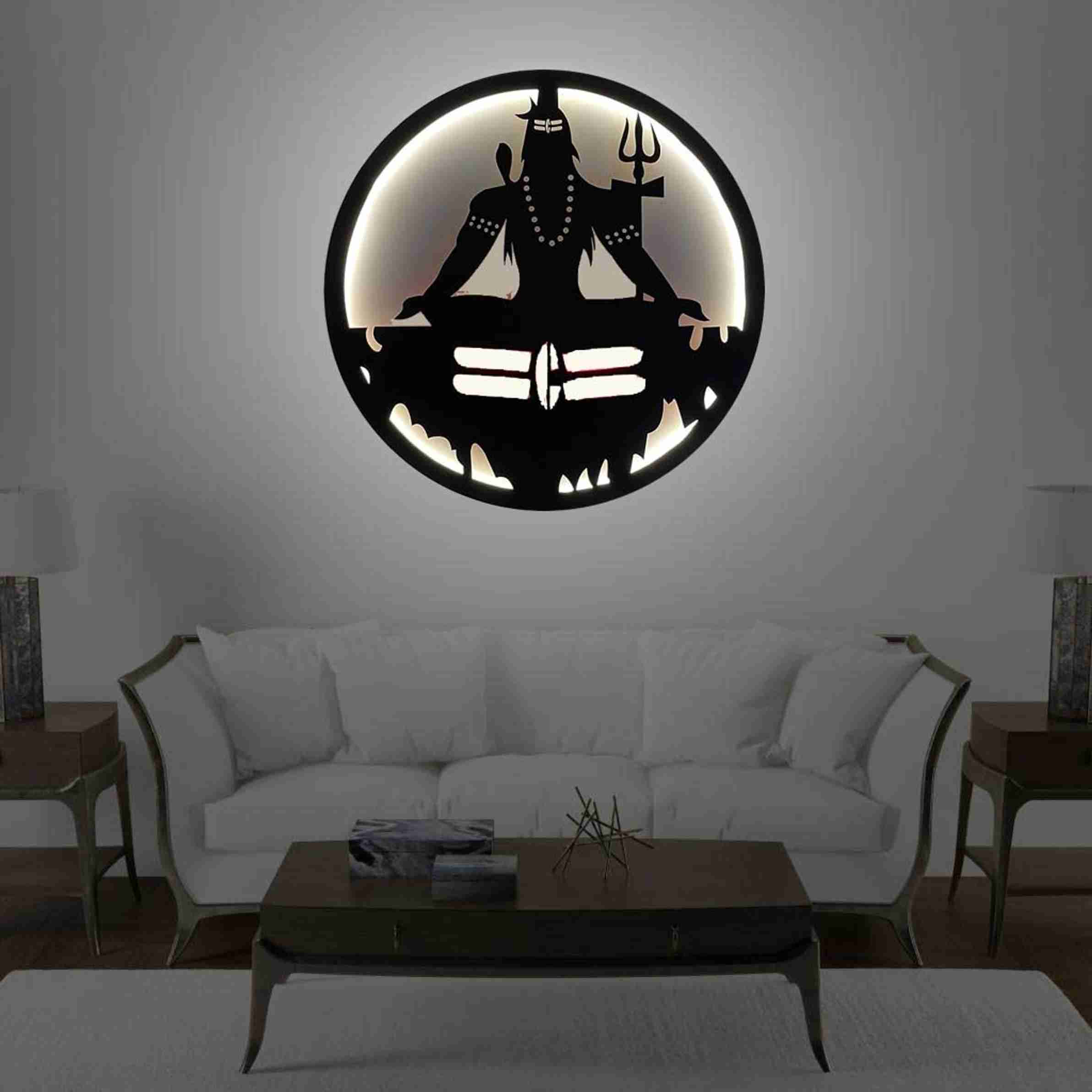 XAZE CRAFT Lightning Lord Shiva LED Wall Decor Price in India - Buy ...