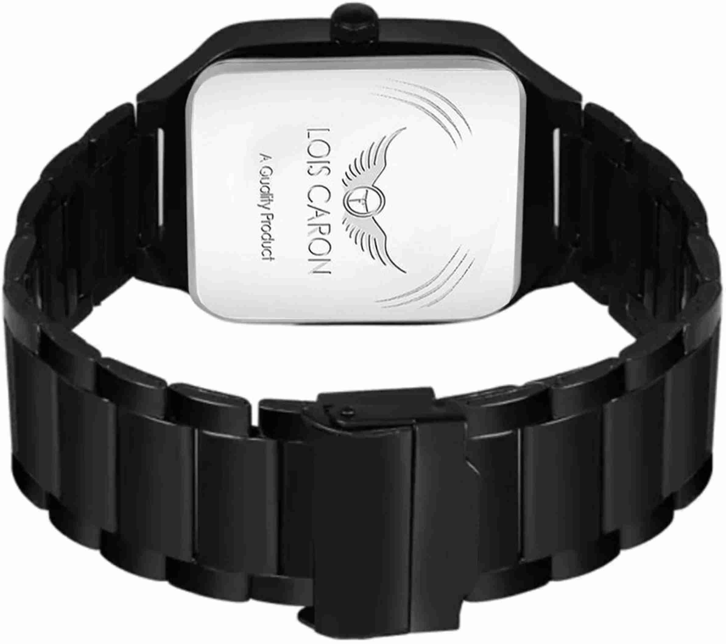 LOIS CARON LCS-8583 Elegant Series Square Quartz For /Boys Wrist Analog ...