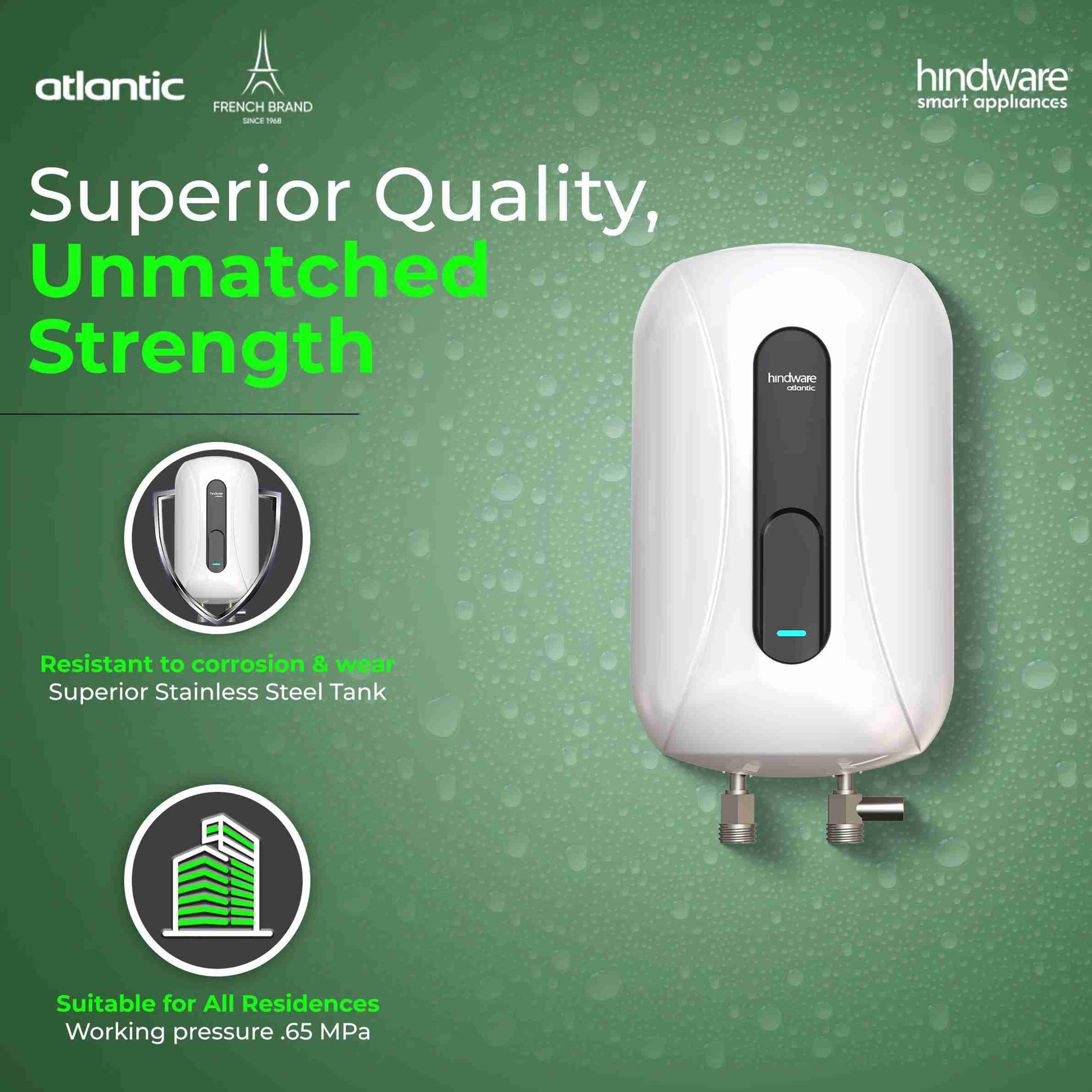 Hindware Smart Appliances IMMEDIO x 3 L Instant Water Geyser | High ...