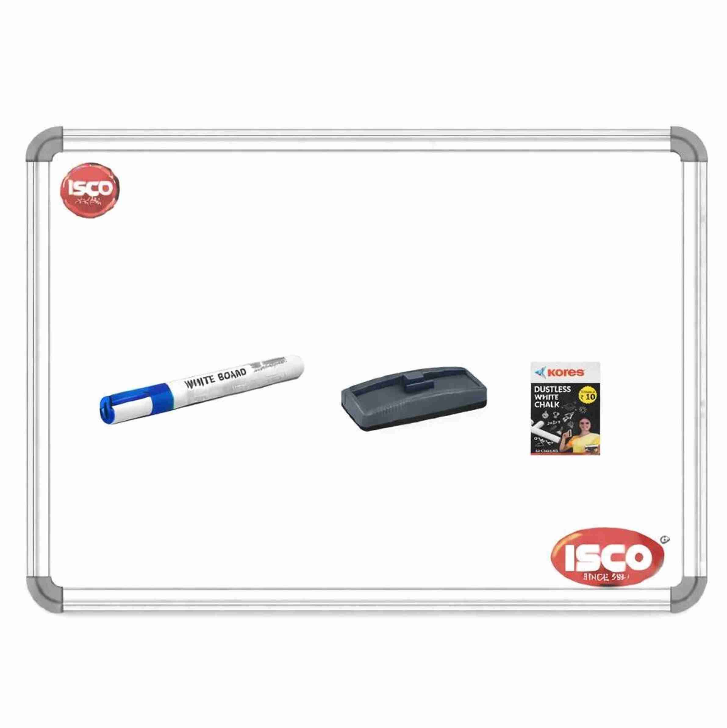 Flipkart.com | ISCO Non Magnetic 1.5x2 Ft (1 Duster,1 Marker,10 Chalk ...