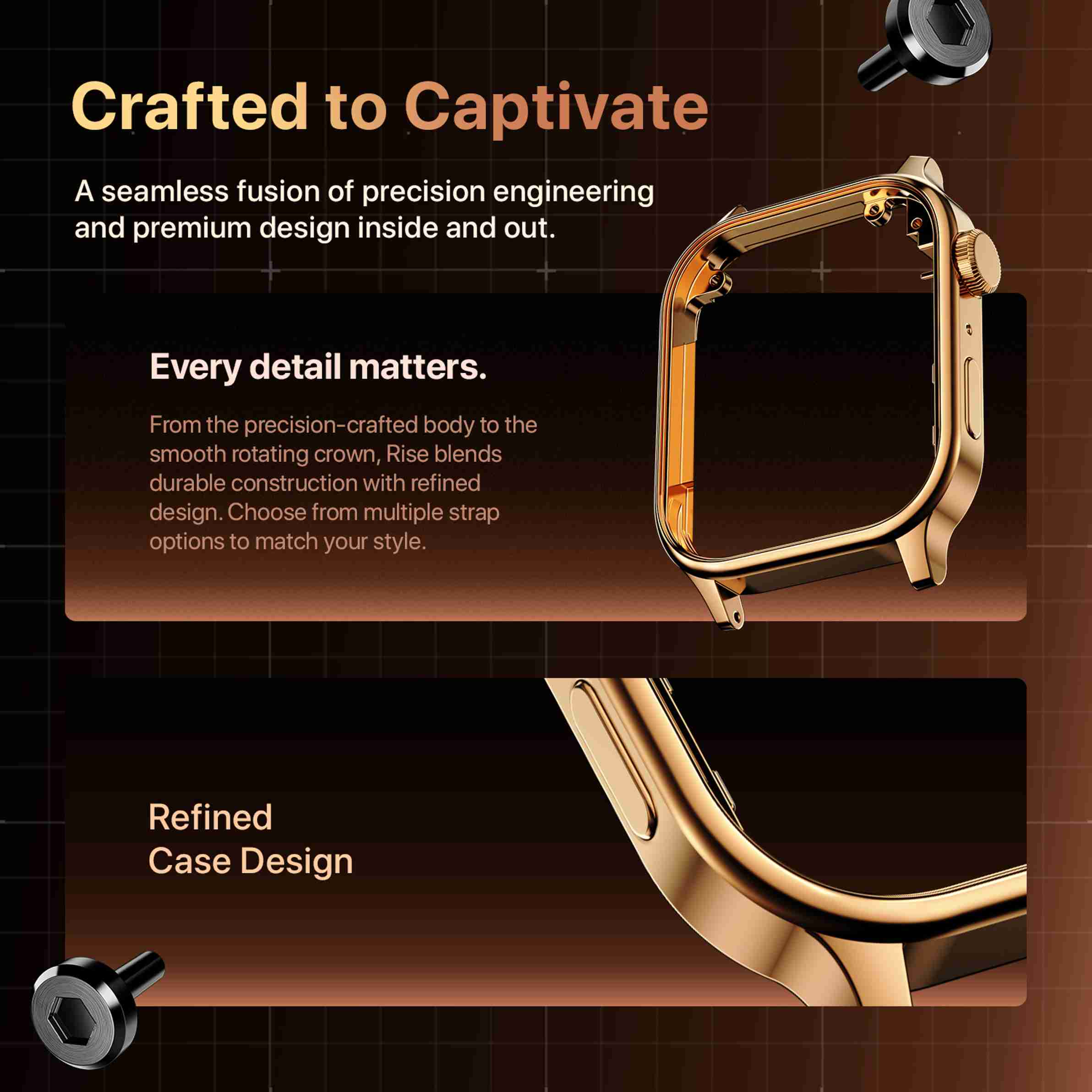 Fire-Boltt Rise Bluetooth Calling 47mm (1.85) & Rotating Crown, 123 ...