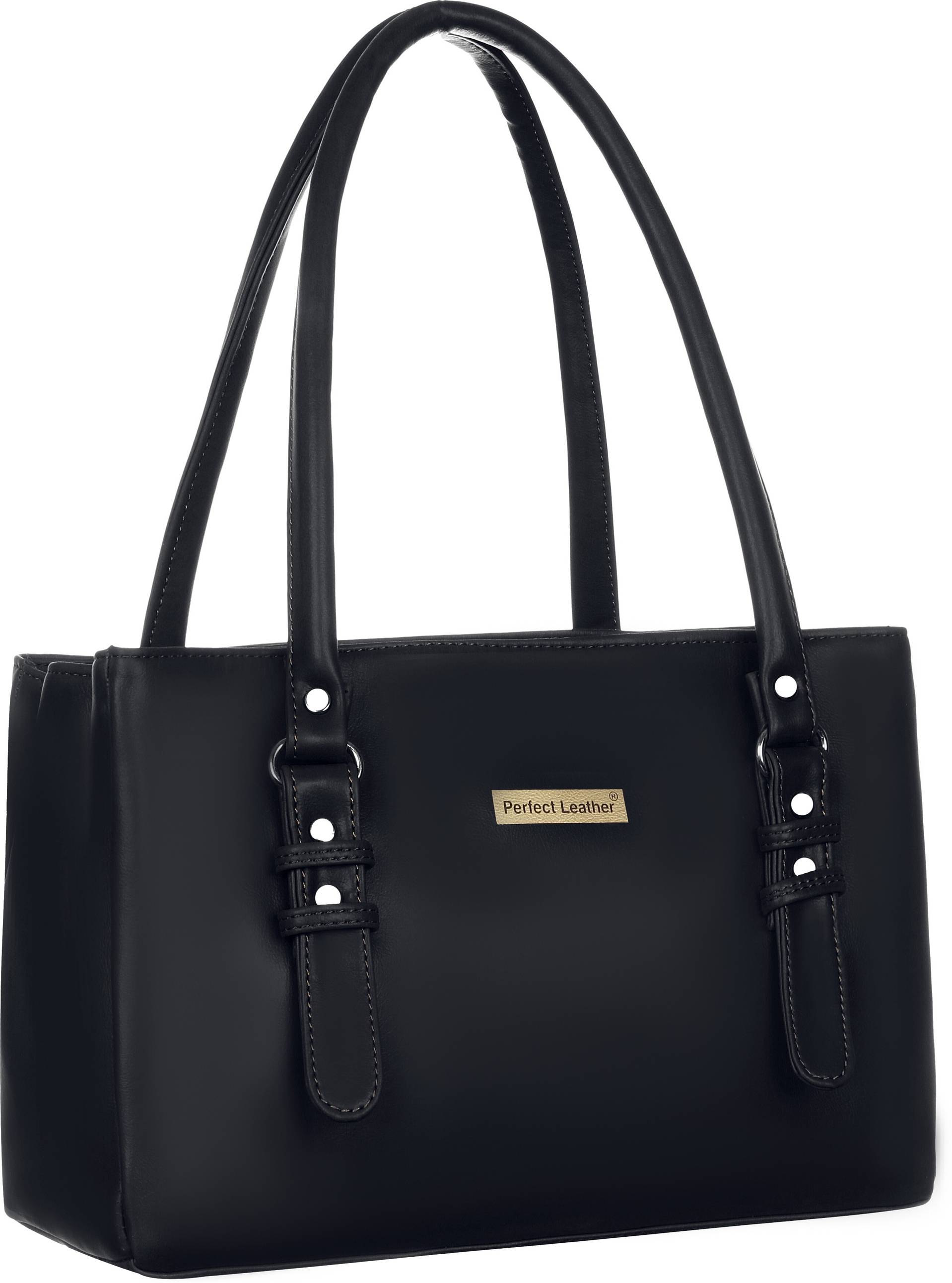 Buy perfect leather Women Black Shoulder Bag Black Online @ Best Price ...