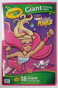 crayola giant coloring pages barbie