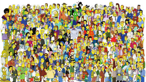 Wall Poster TV Show The Simpsons Cast Paper Print - TV Series posters ...