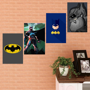 SUPER HEROES COMBO POSTER (set of 4) (12x18 inch) Paper Print - Comics ...