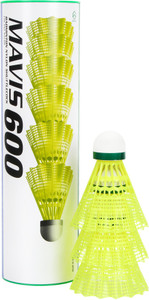 YONEX 'Mavis 600' (Pack of 6) Nylon Shuttle - Yellow - Buy YONEX 'Mavis ...