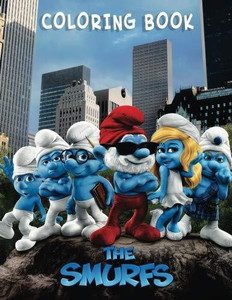 coloring book smurfs