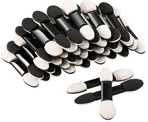 eBoot 100 Pack Disposable Eye Shadow Brush Sponge Dual Sided Oval ...