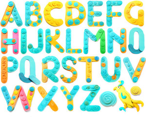 KD stylish english alphabet Poster| Paper Print - Educational posters ...