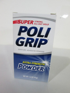 Super Poli-Grip Super Denture Adhesive Powder, Extra Strength, 1.6 oz ...