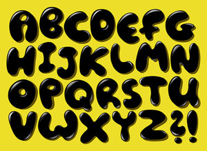 KD english alphabets Sticker Poster Paper Print - Educational posters ...